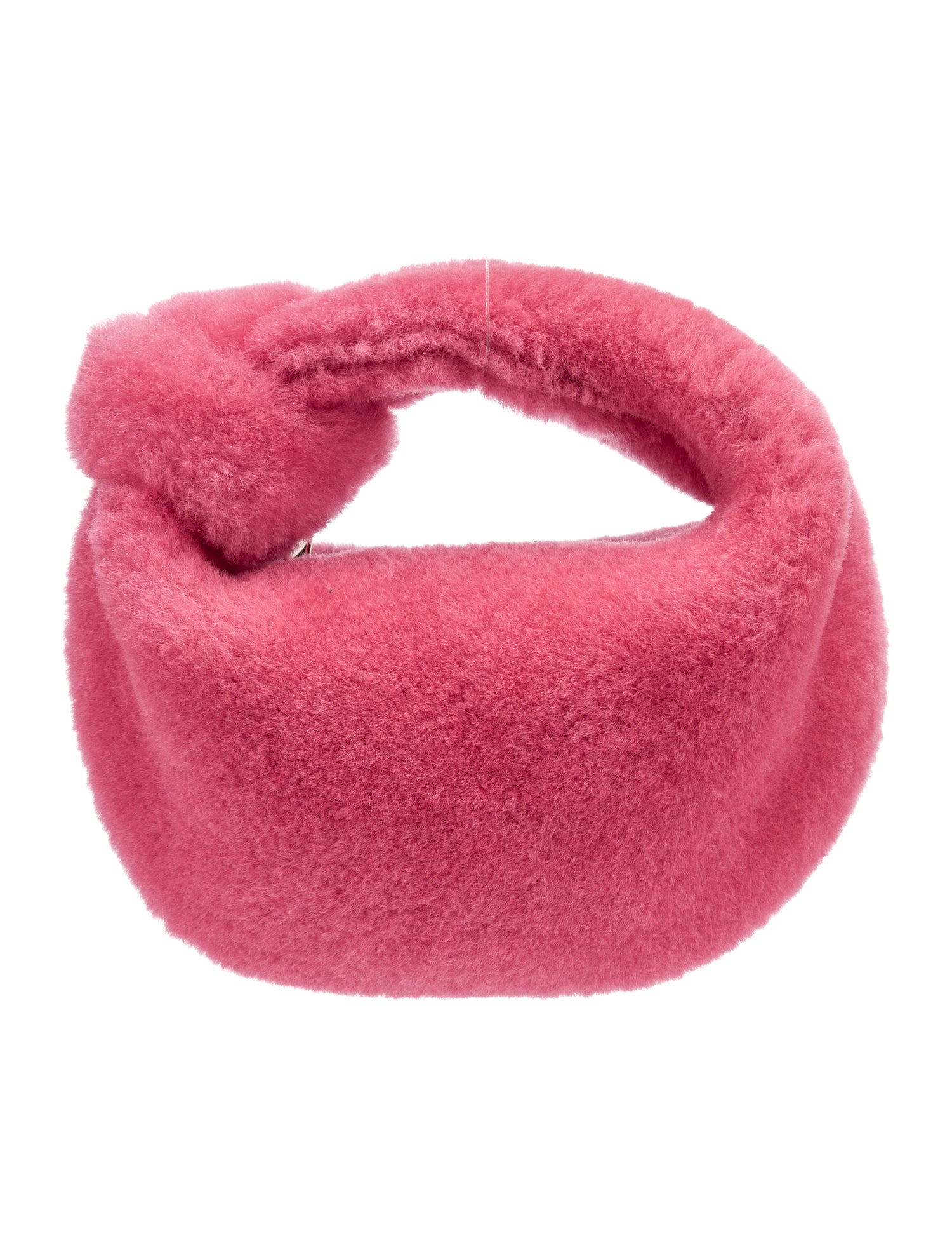 Bottega Veneta Mini Shearling Jodie - Pink Handle Bags, Handbags ...