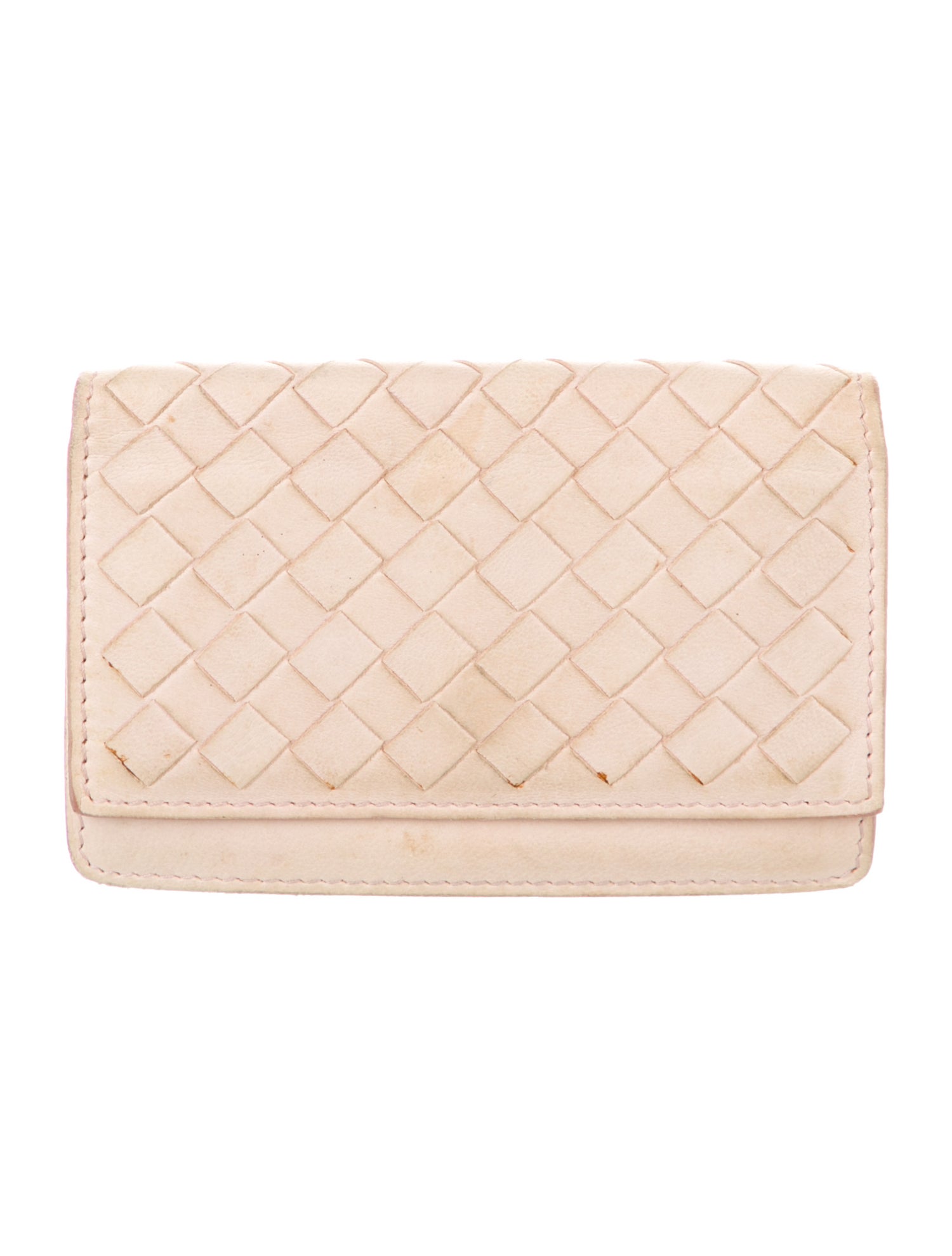 Bottega Veneta Wallet Intrecciato Weave Compact Wallet - Pink Wallets ...