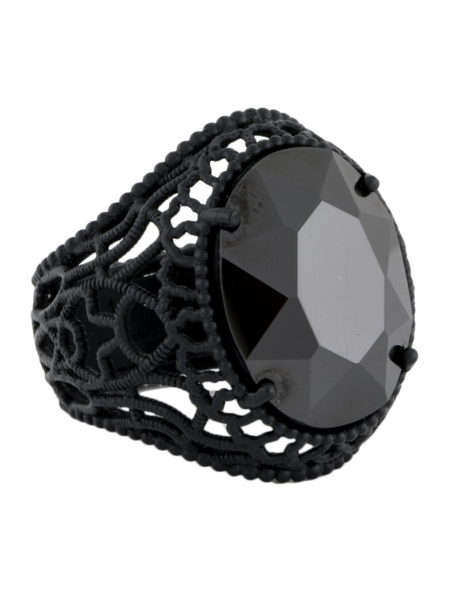 Bottega Veneta Enamel Lollipop Ring - Sterling Silver Band, Rings ...