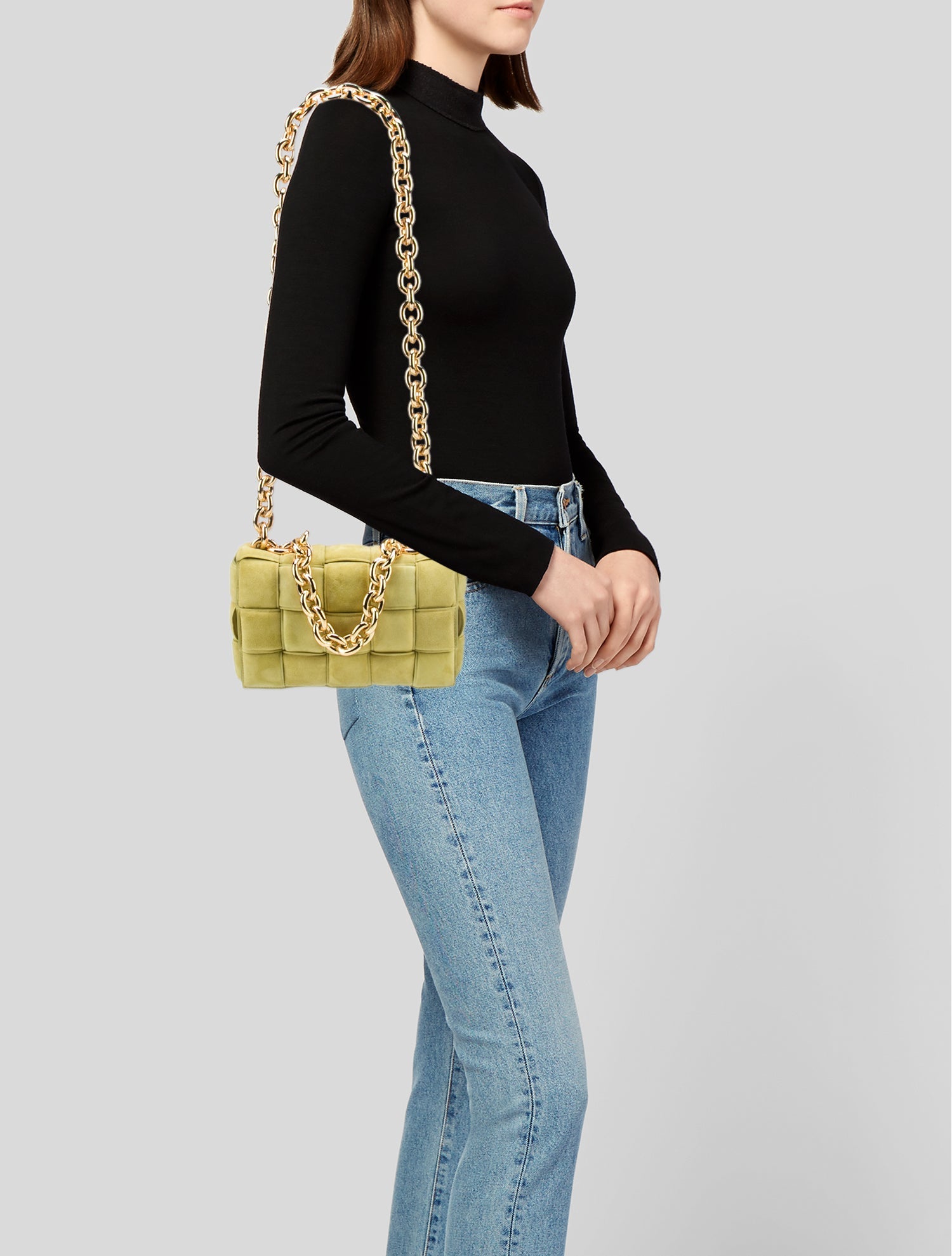 Bottega Veneta Padded Chain Cassette - Green Crossbody Bags, Handbags ...