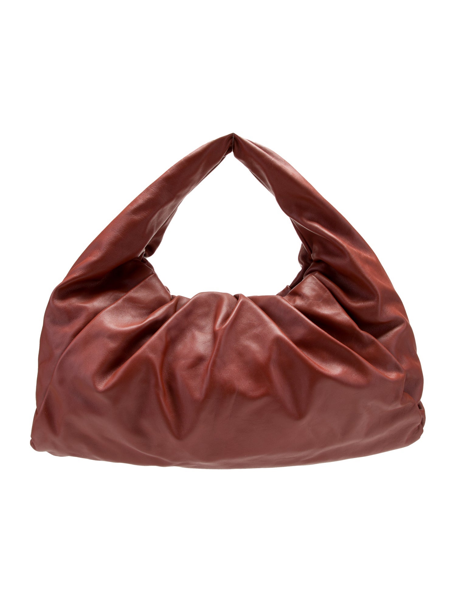 Bottega Veneta Leather Shoulder Pouch - Brown Hobos, Handbags ...