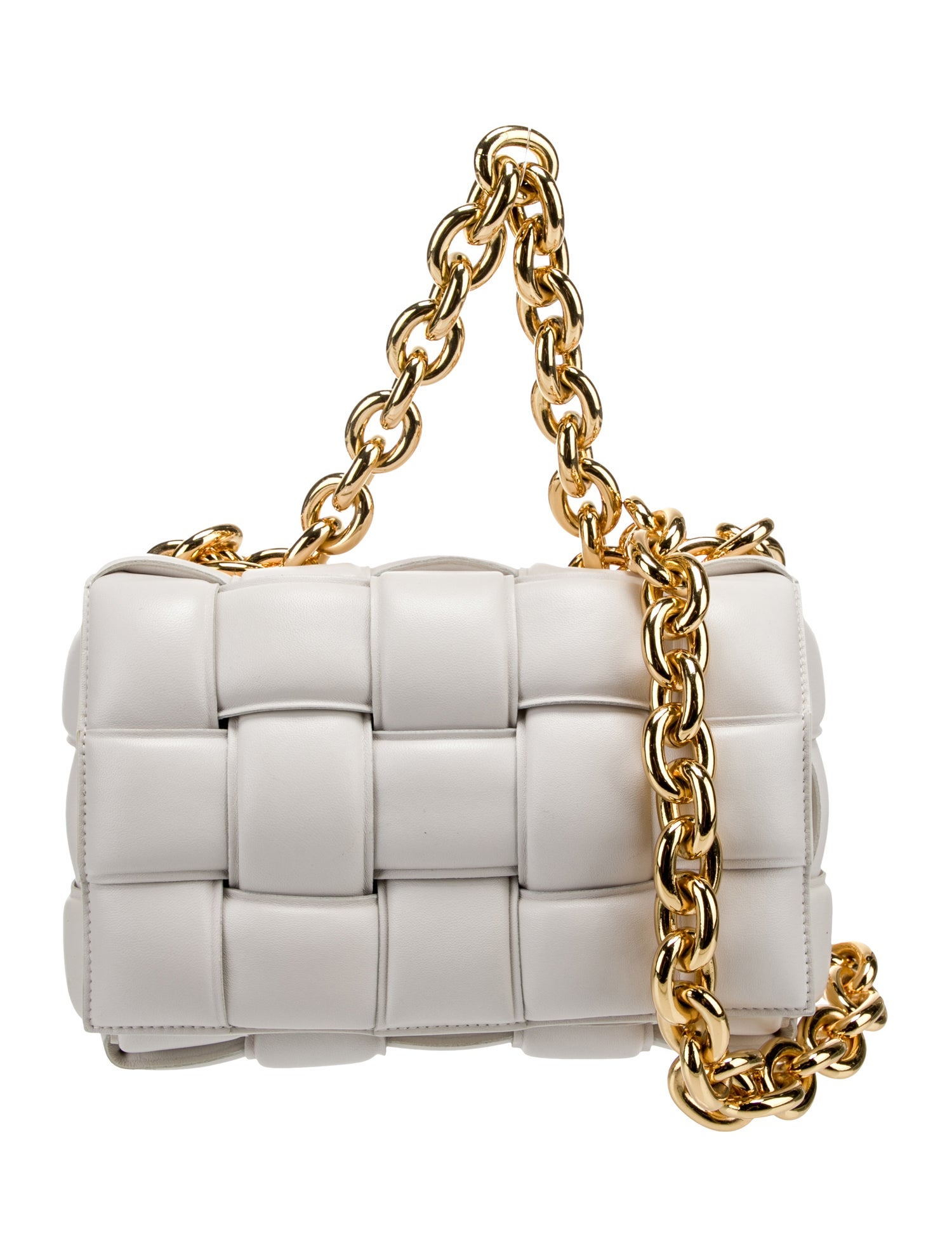 Bottega Veneta Padded Chain Cassette Bag - Green Handle Bags, Handbags ...