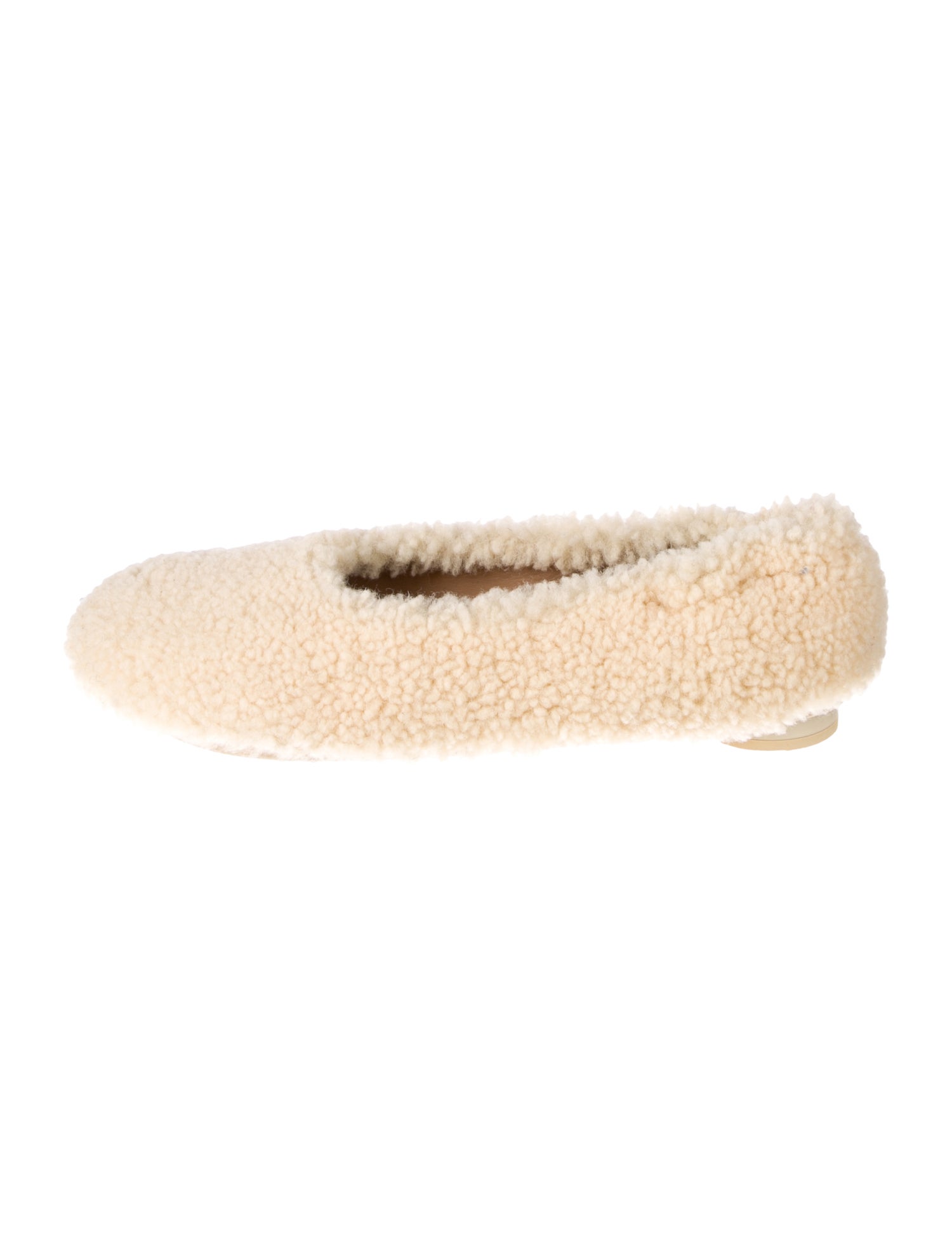 Bottega Veneta Shearling Flats - Neutrals Flats, Shoes - BOT256494 ...