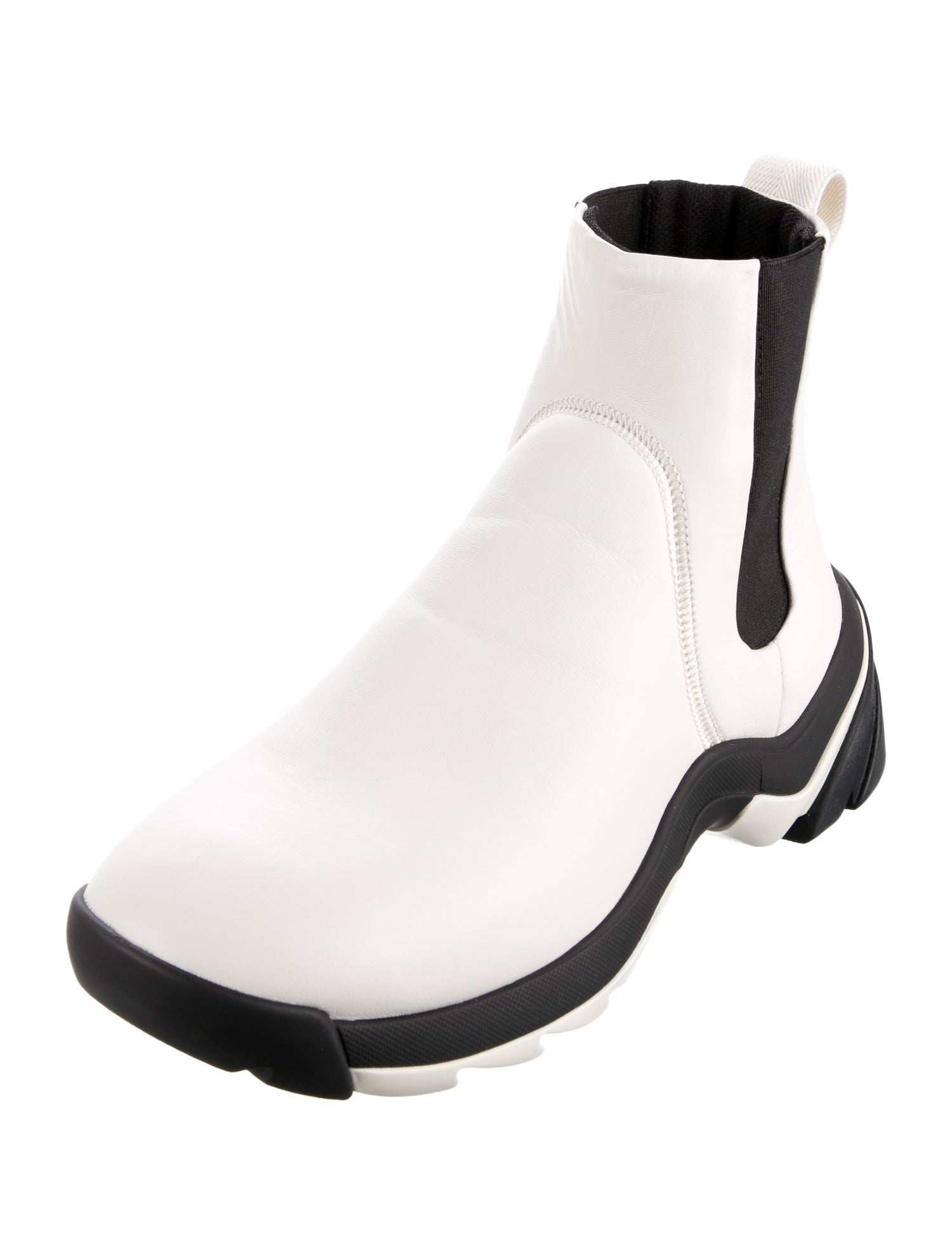 Bottega Veneta Leather Sock Sneakers - Sneakers, Shoes | The RealReal