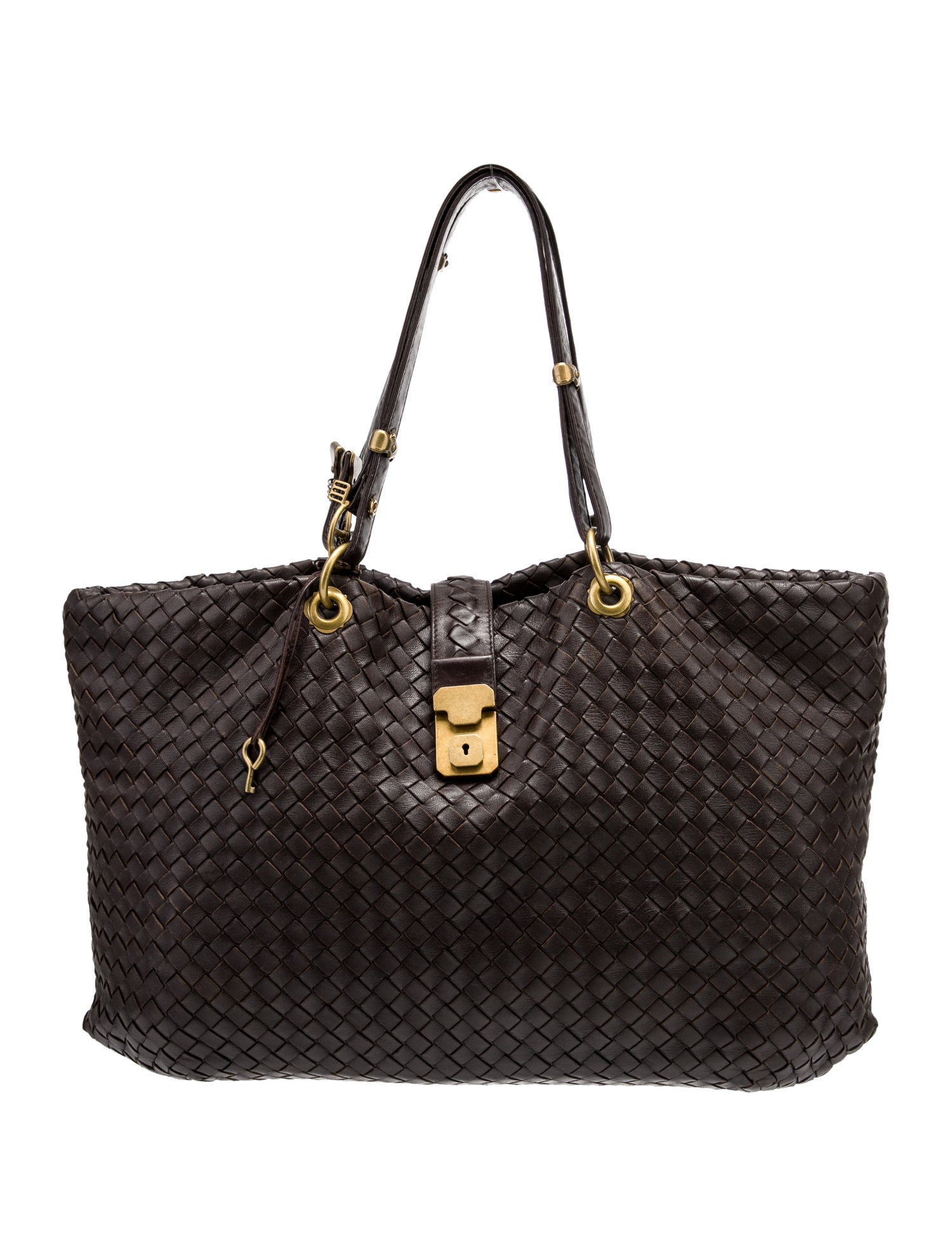 Bottega Veneta Large Intrecciato Capri Tote - Brown Totes, Handbags ...