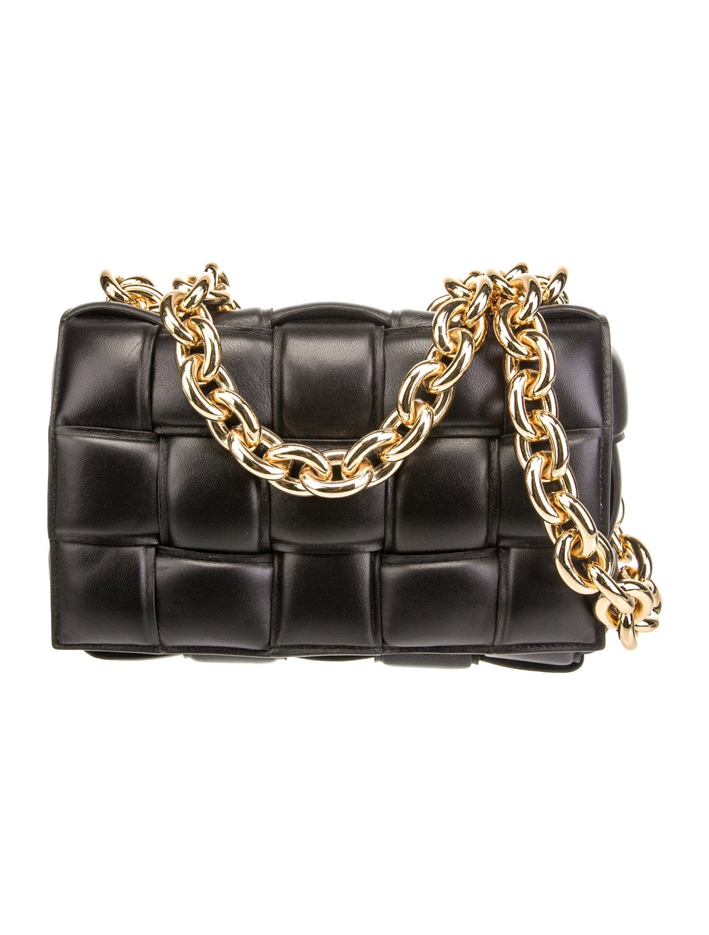 Bottega Veneta Nappa Maxi Intrecciato Padded Chain Cassette Bag - Black ...