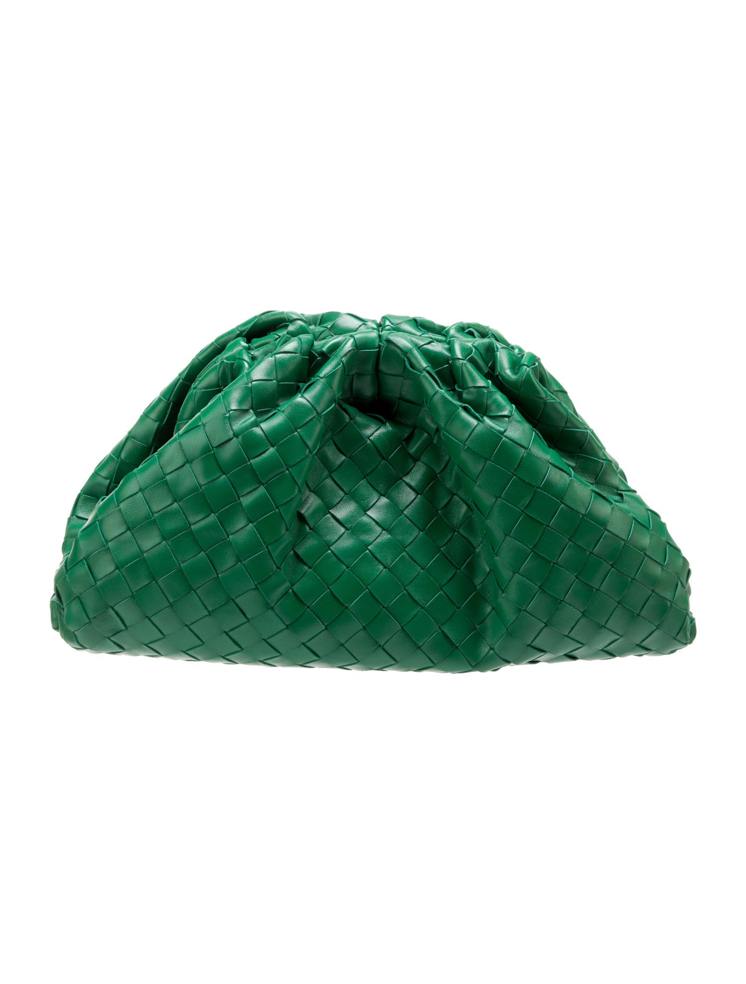 Bottega Veneta Intrecciato Pouch - Green Clutches, Handbags - BOT259784 | The RealReal