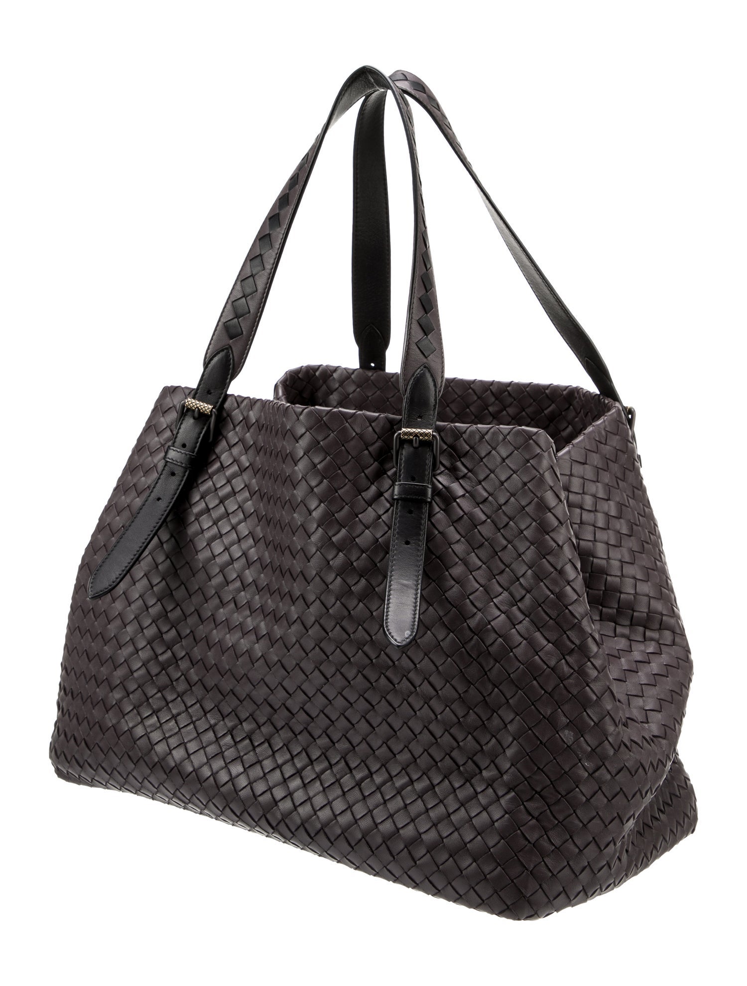 Bottega Veneta Intrecciato Double Chain Tote - Brown Totes, Handbags ...