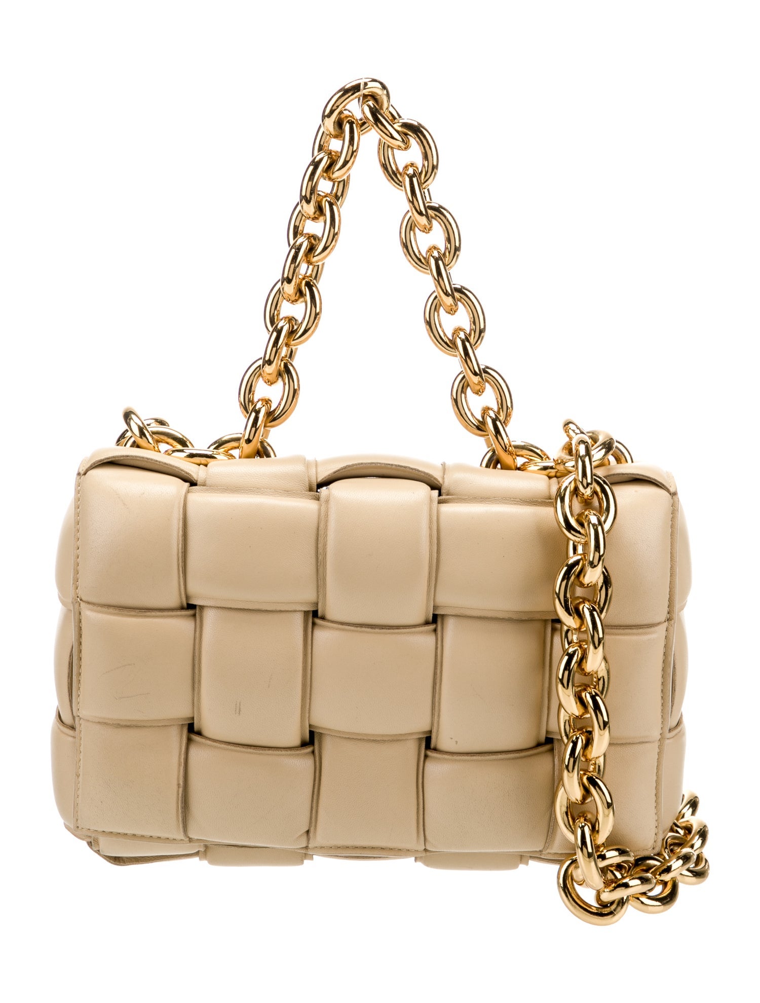 Bottega Veneta Padded Chain Cassette Bag - Neutrals Crossbody Bags ...