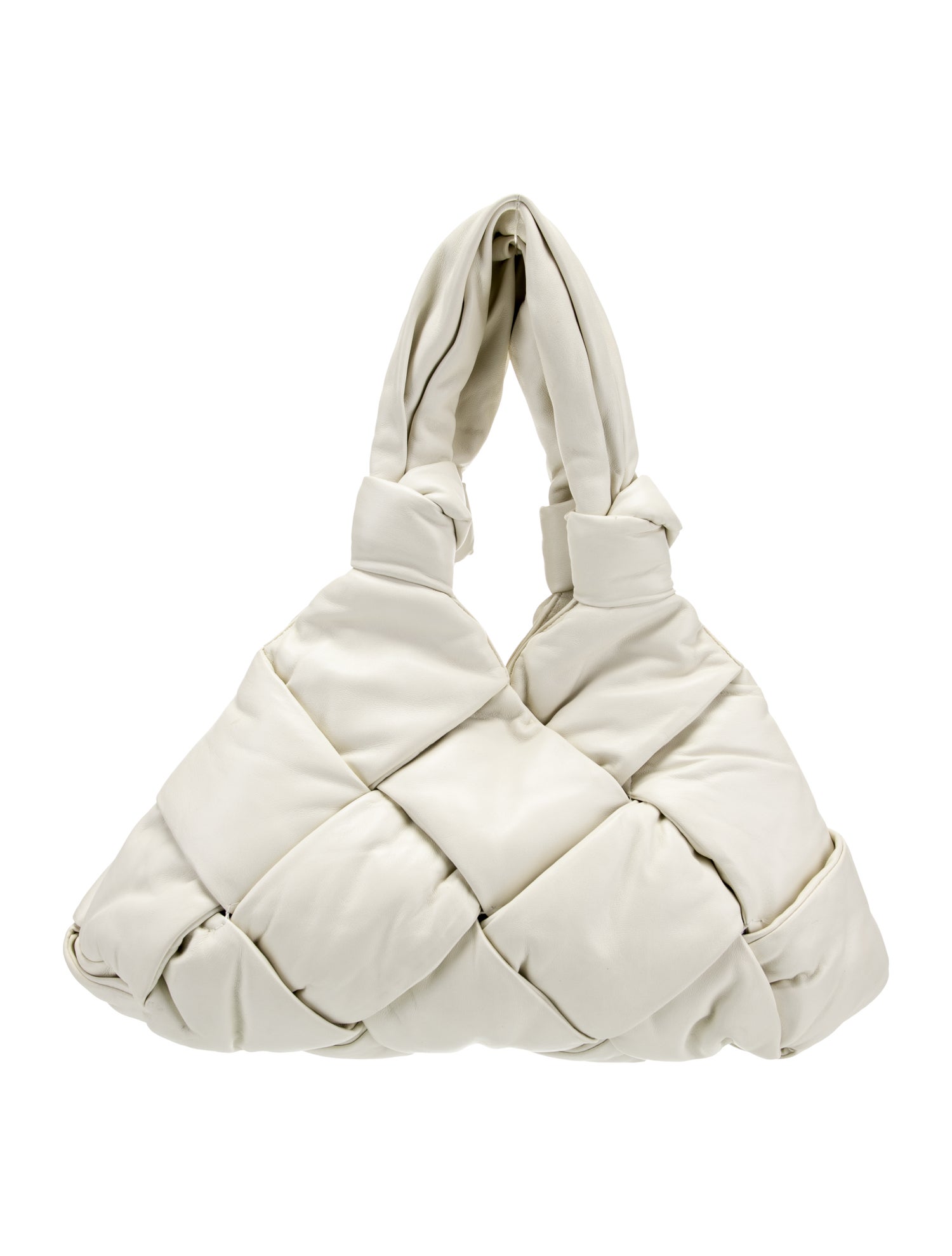 Bottega Veneta Intrecciato Padded Lock Tote - White Totes, Handbags ...