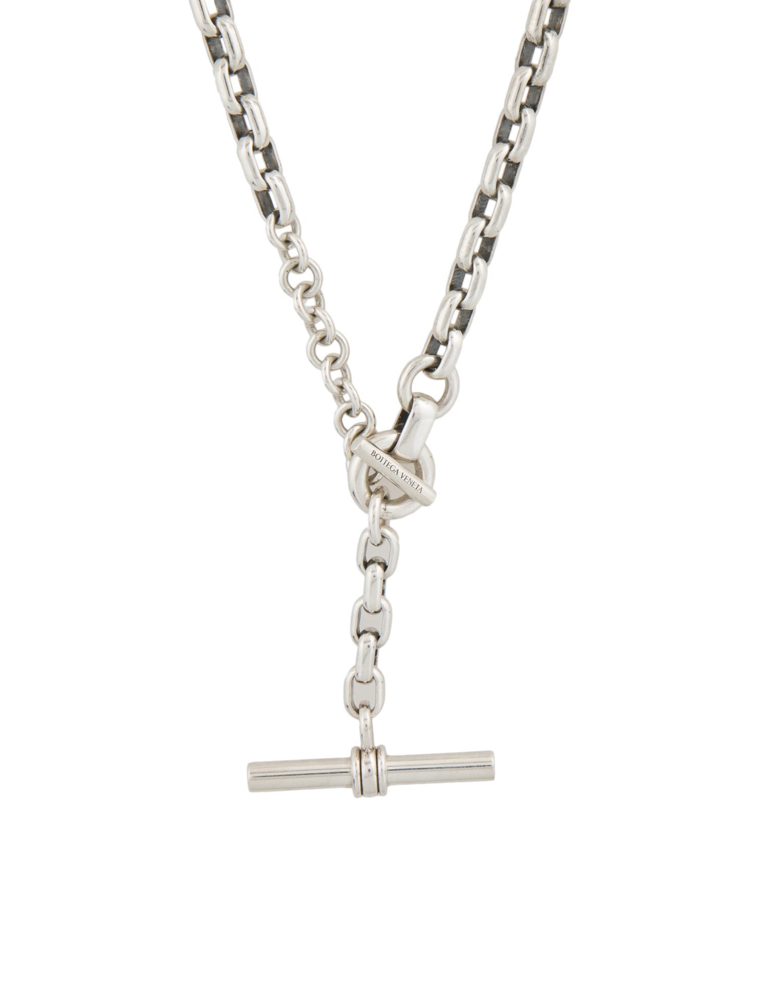 Bottega Veneta Chain Lariat Necklace - Sterling Silver Chain, Necklaces ...
