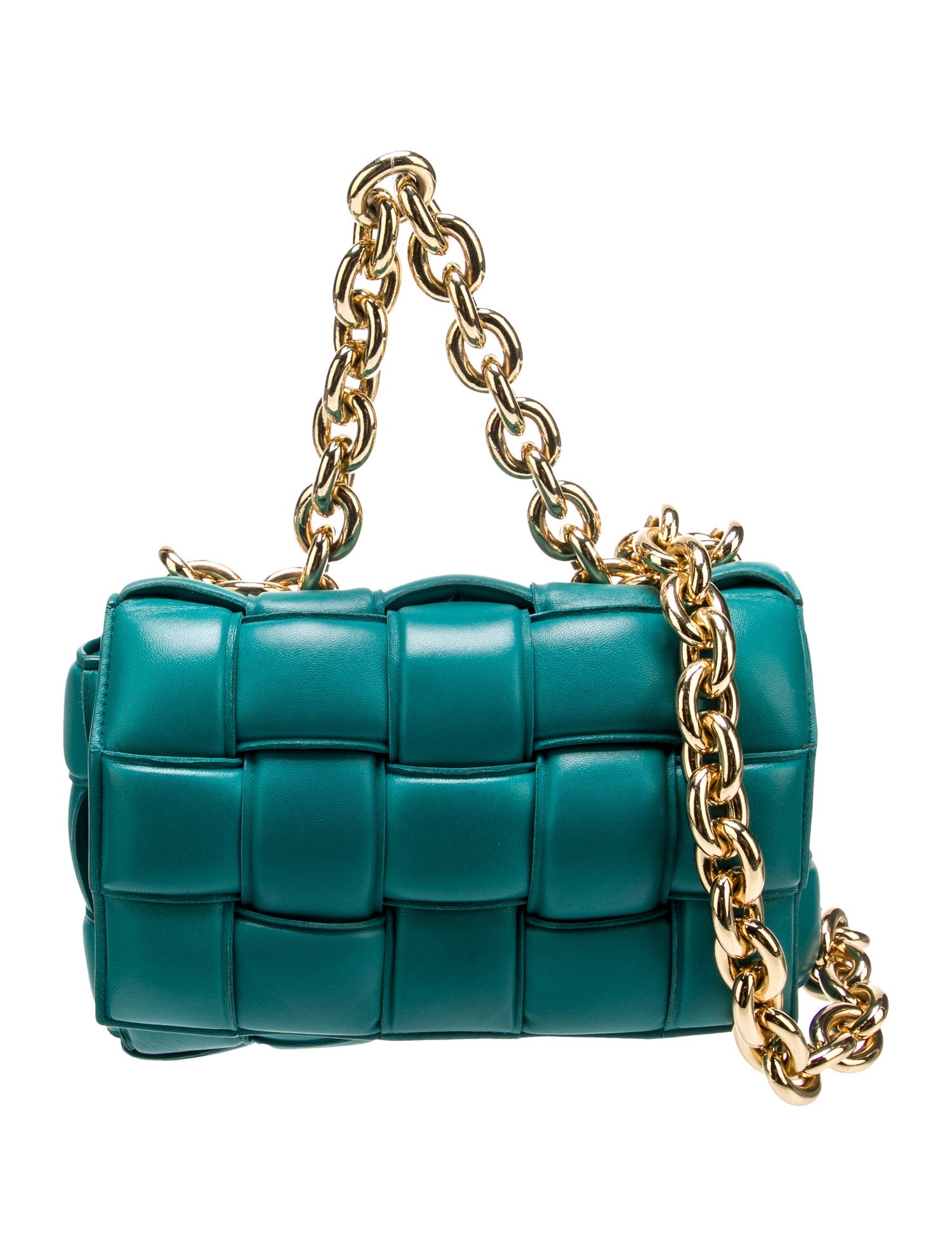 Bottega Veneta Padded Chain Cassette Bag - Green Crossbody Bags ...