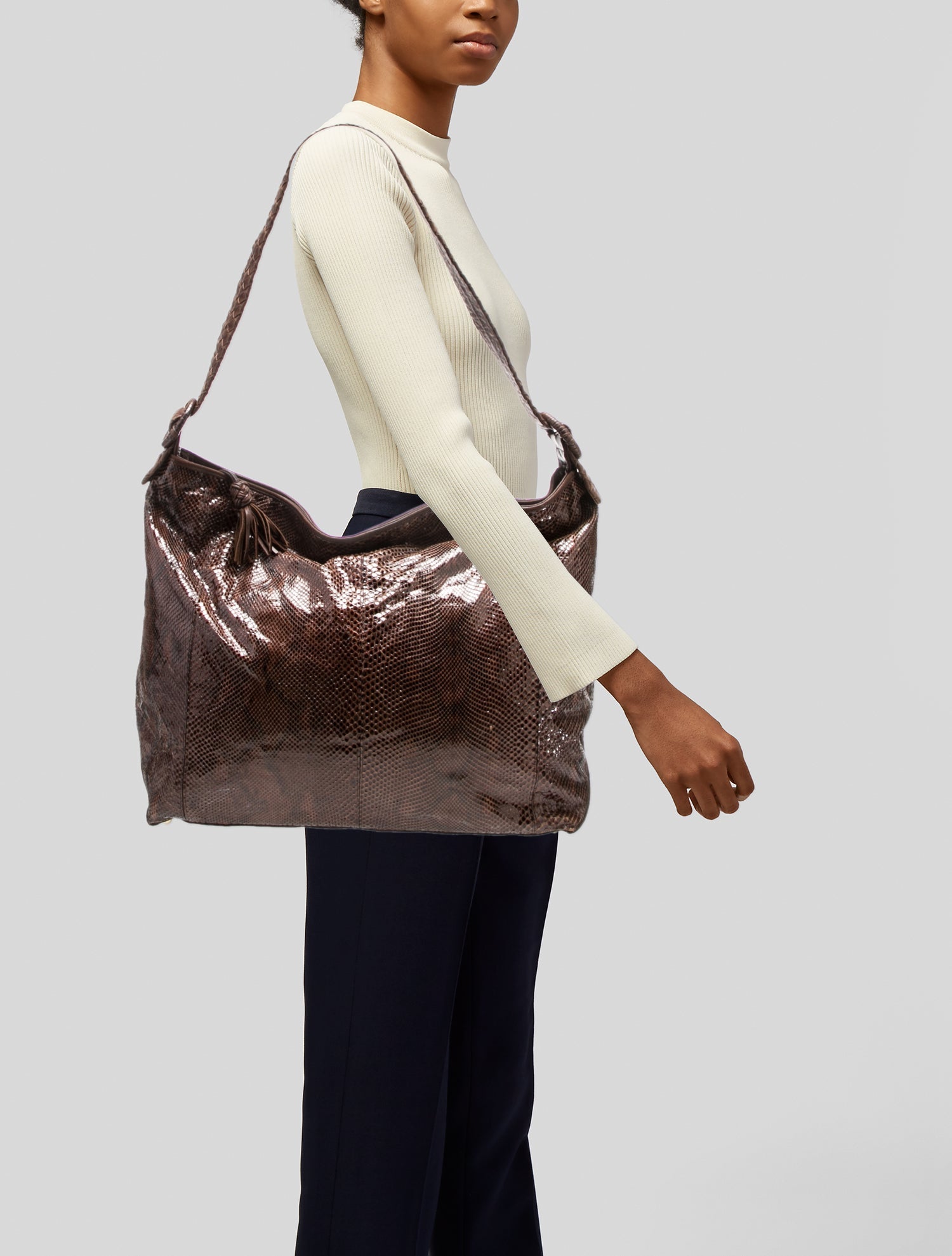 Devi Kroell Large Suede Hobo - Green Hobos, Handbags - DEV20363 | The ...