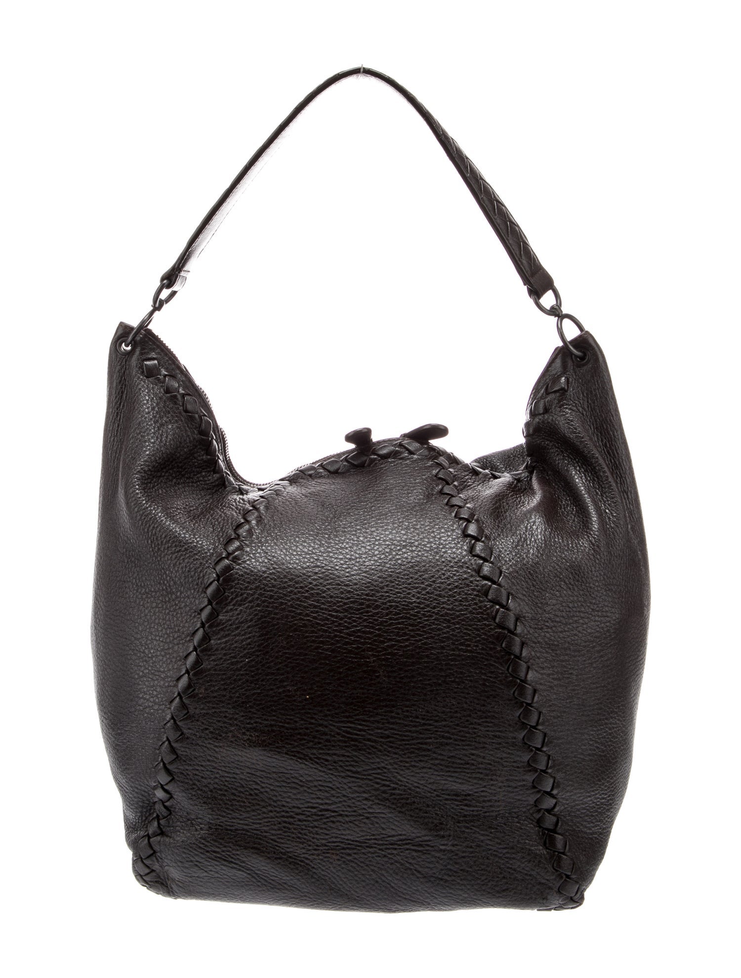 Bottega Veneta Intrecciato Weave Cervo Hobo - Brown Hobos, Handbags ...