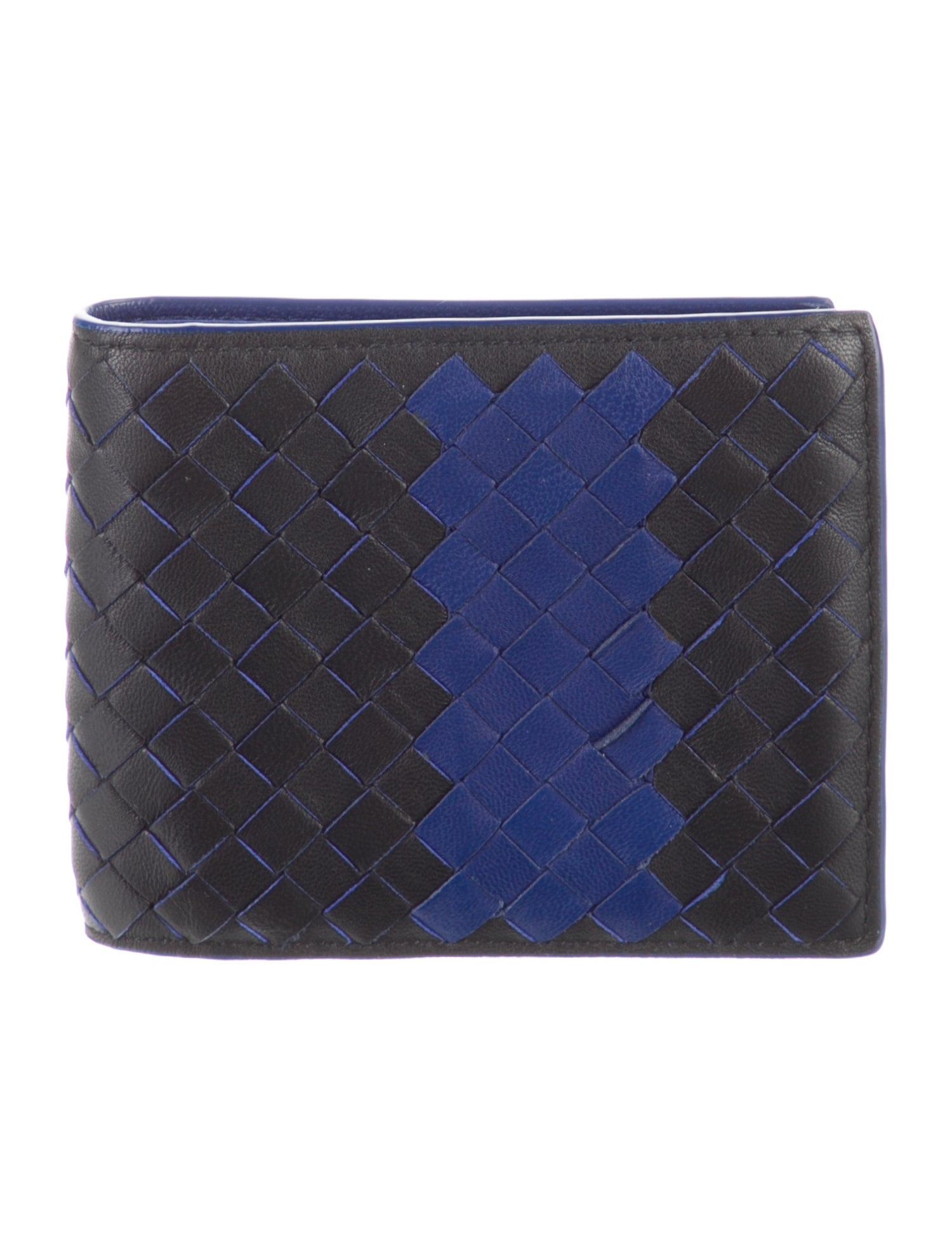 Bottega Veneta Intrecciato Weave Leather Wallet - Black Wallets ...