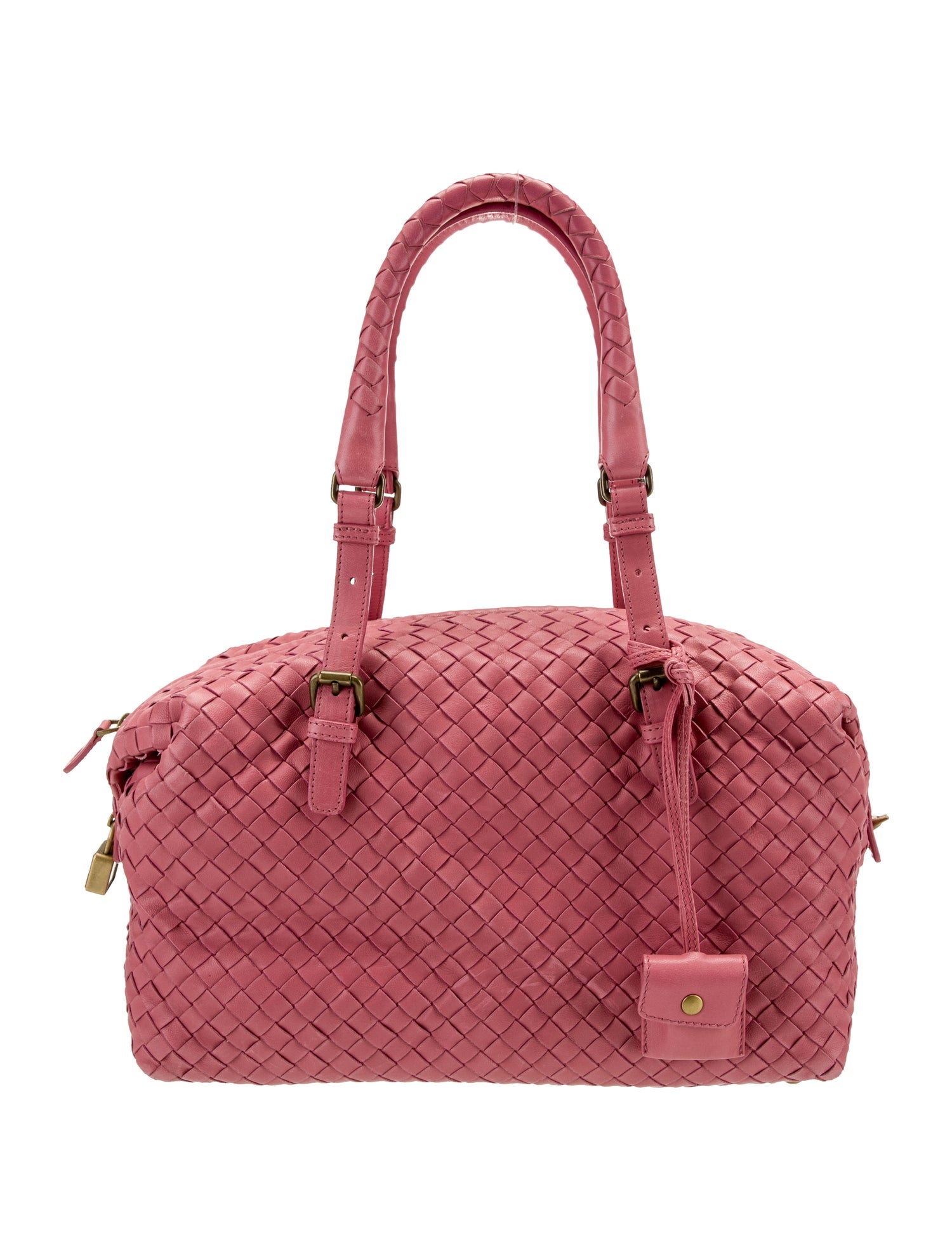 Bottega Veneta Intrecciato Shoulder Bag Vintage - Pink Shoulder Bags ...