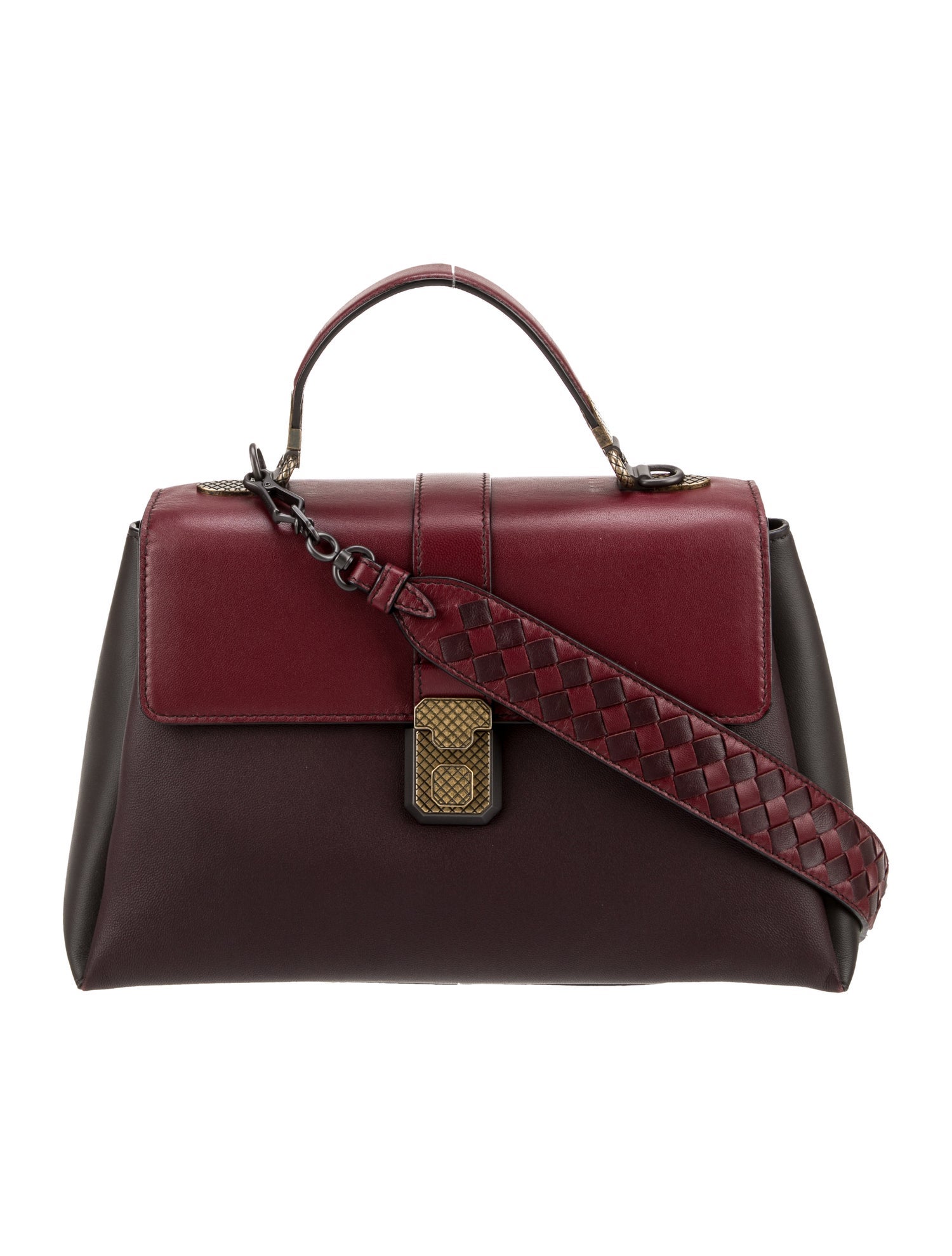 Louis Vuitton Monogram Mini Lin Alma Long Vintage - Burgundy Handle ...