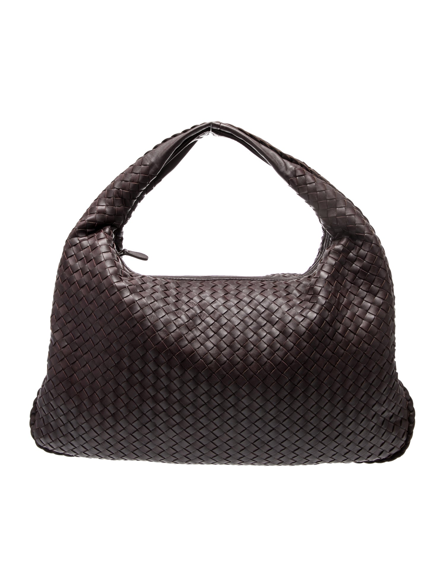 Bottega Veneta Leather Veneta Hobo Maxi - Brown Hobos, Handbags ...