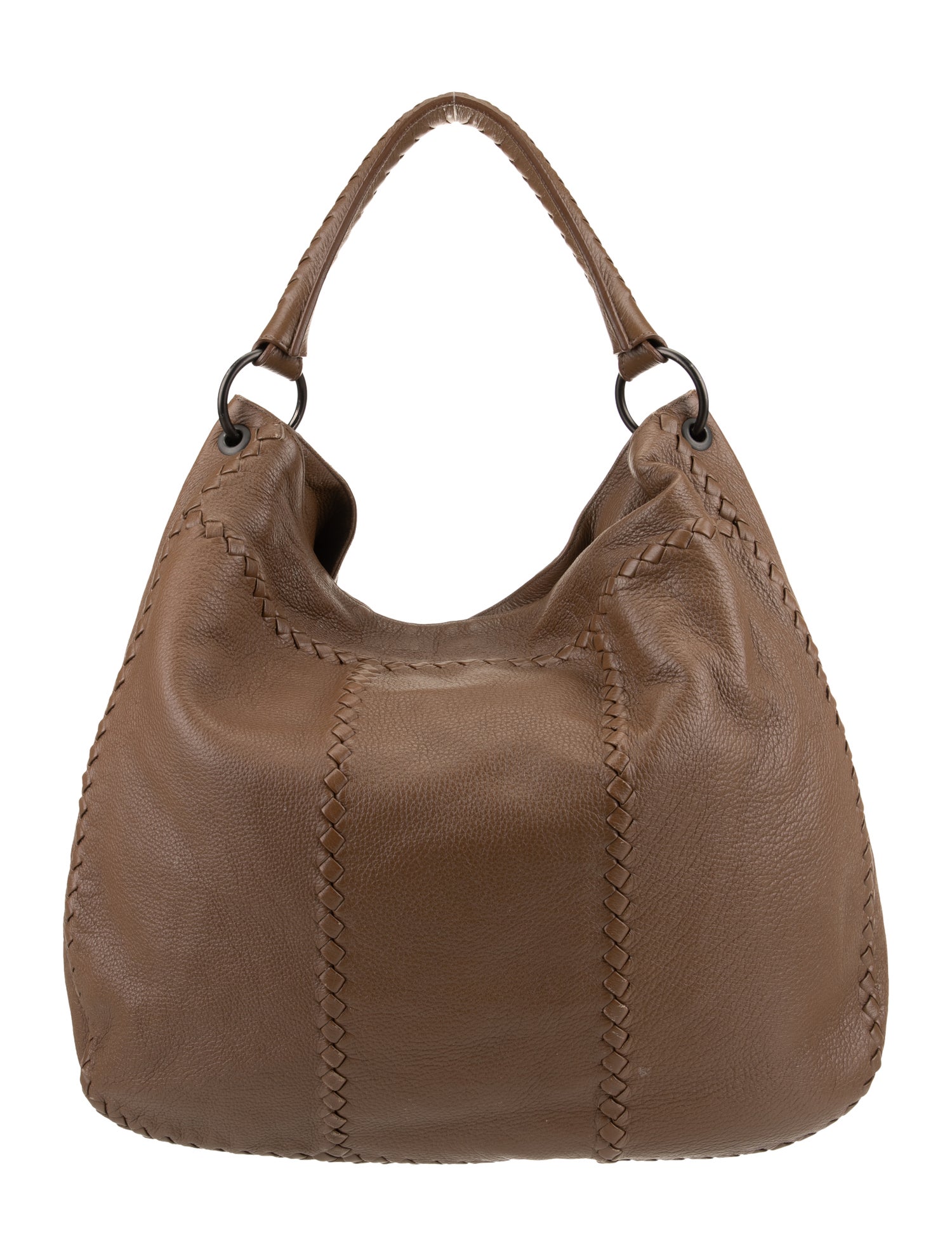 Bottega Veneta Intrecciato Weave Cervo Hobo - Green Hobos, Handbags ...