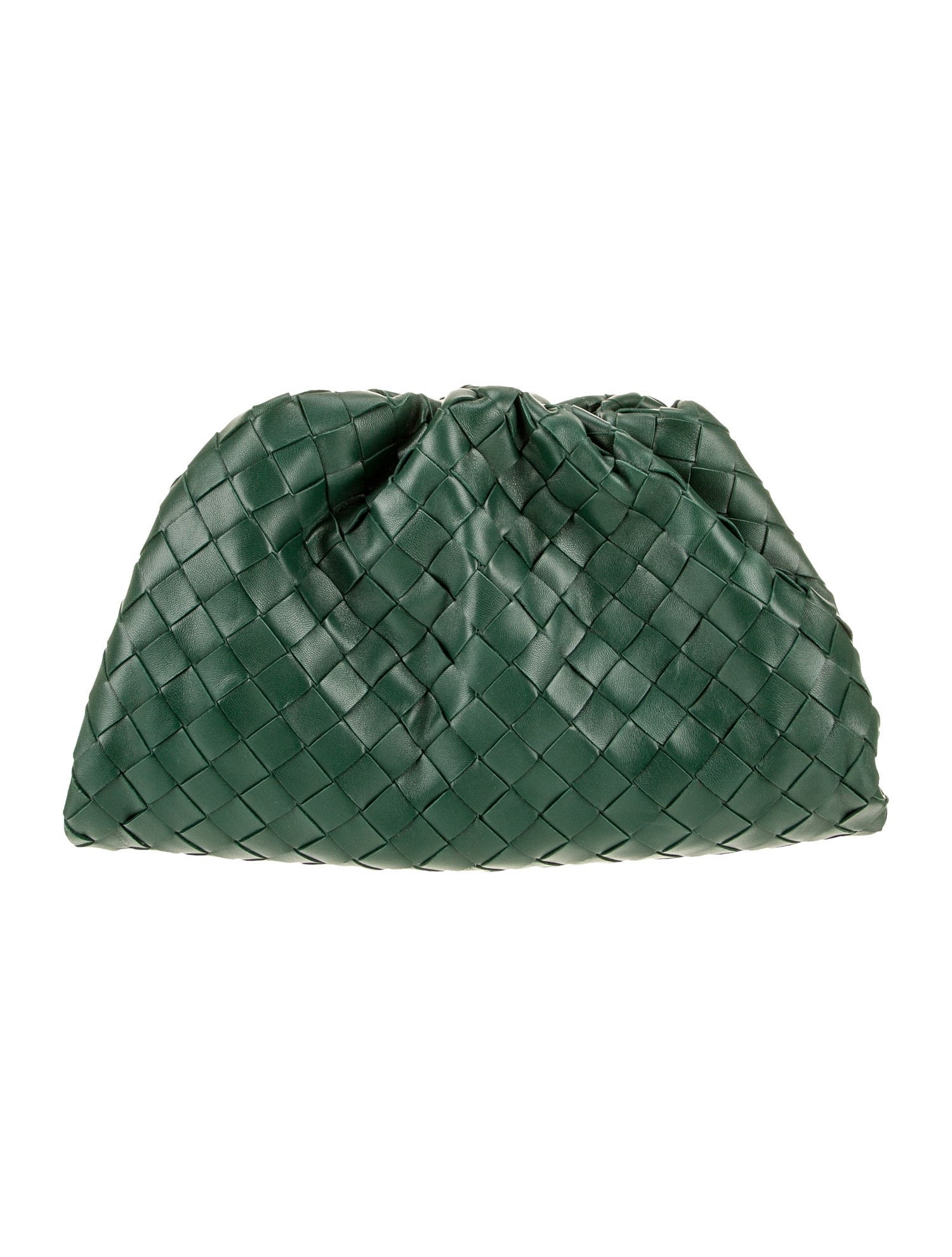 Bottega Veneta Intrecciato The Pouch Teen - Green Clutches, Handbags - BOT299104 | The RealReal
