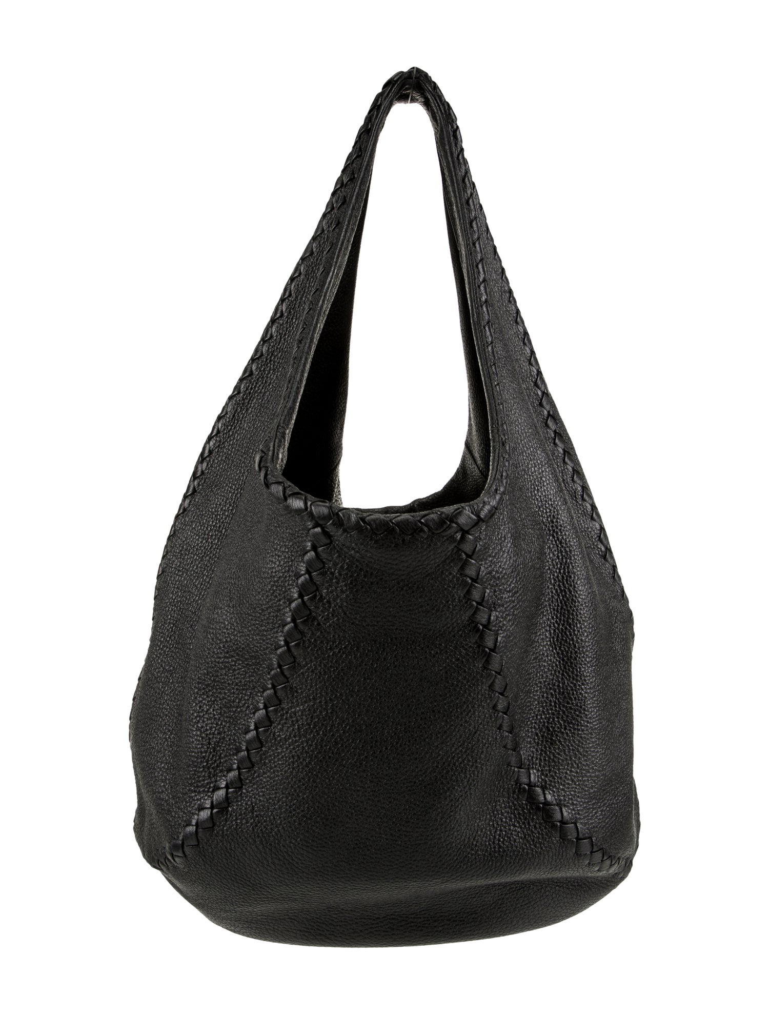 Bottega Veneta Intrecciato Cervo Hobo - Black Hobos, Handbags ...