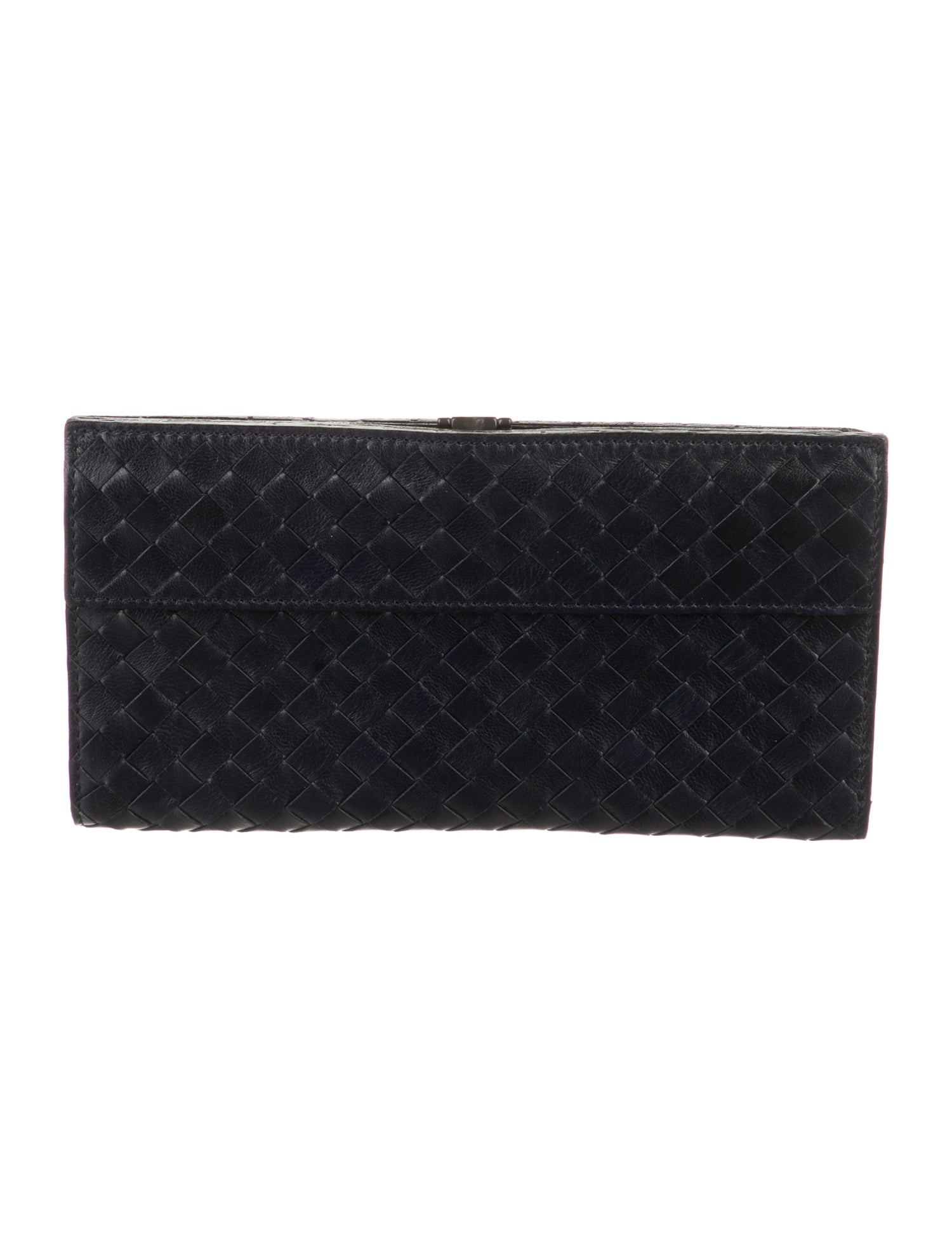 Bottega Veneta Vintage Intrecciato Weave Wallet - Black Wallets ...
