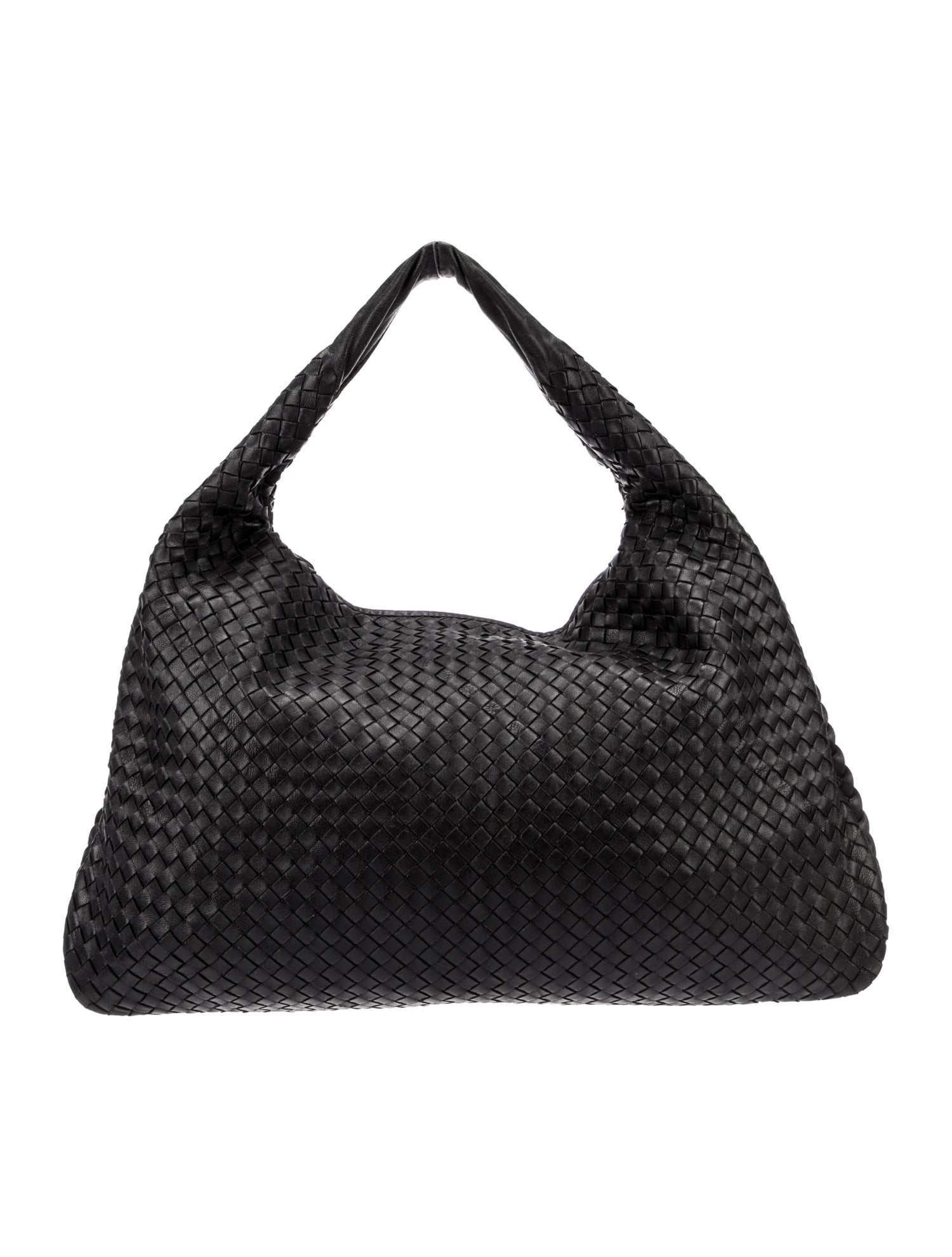 Bottega Veneta Intrecciato Veneta Hobo Medium - Black Hobos, Handbags ...