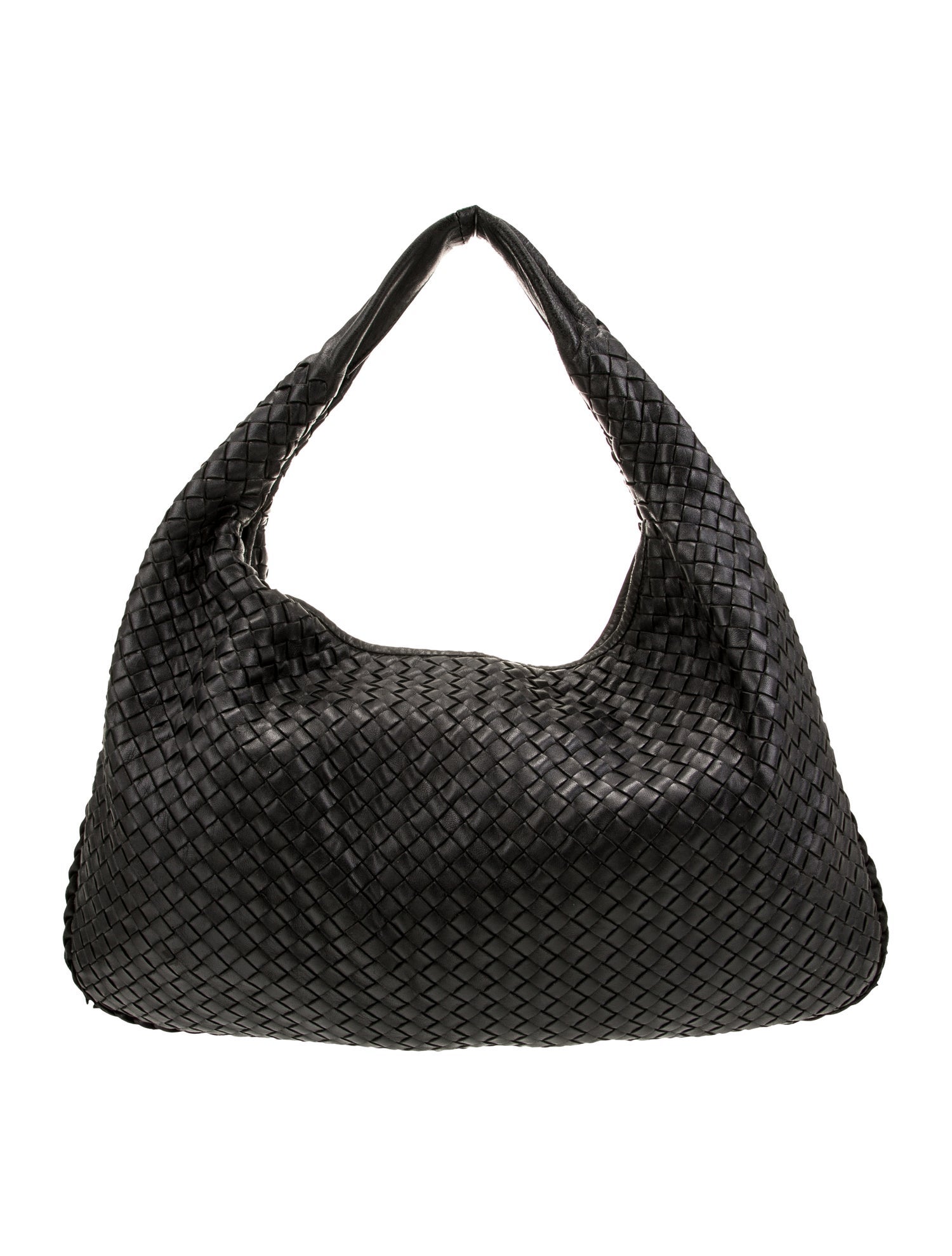 Bottega Veneta Intrecciato Veneta Hobo Medium - Black Hobos, Handbags ...
