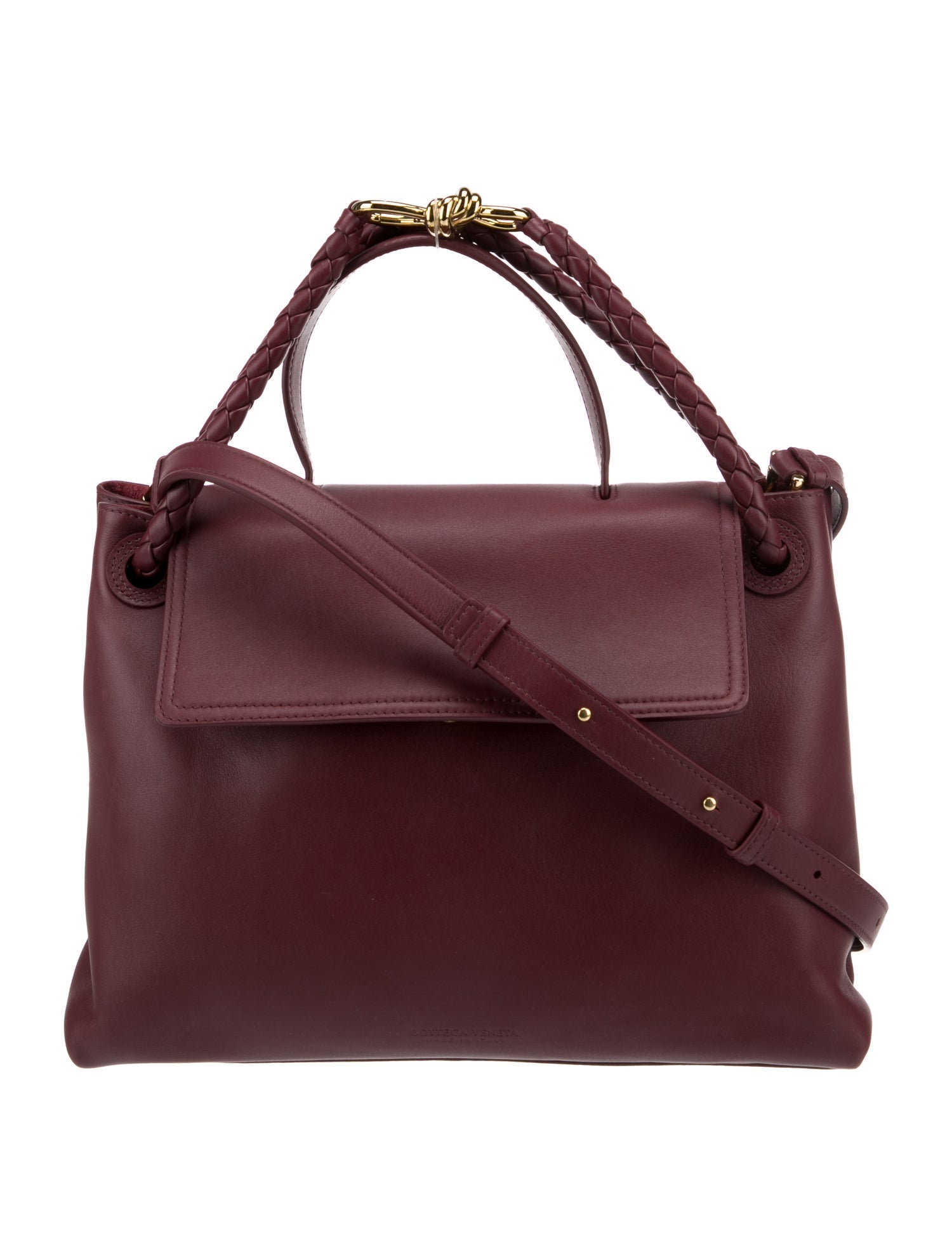 Bottega Veneta Leather Ciao Ciao Medium - Burgundy Crossbody Bags ...