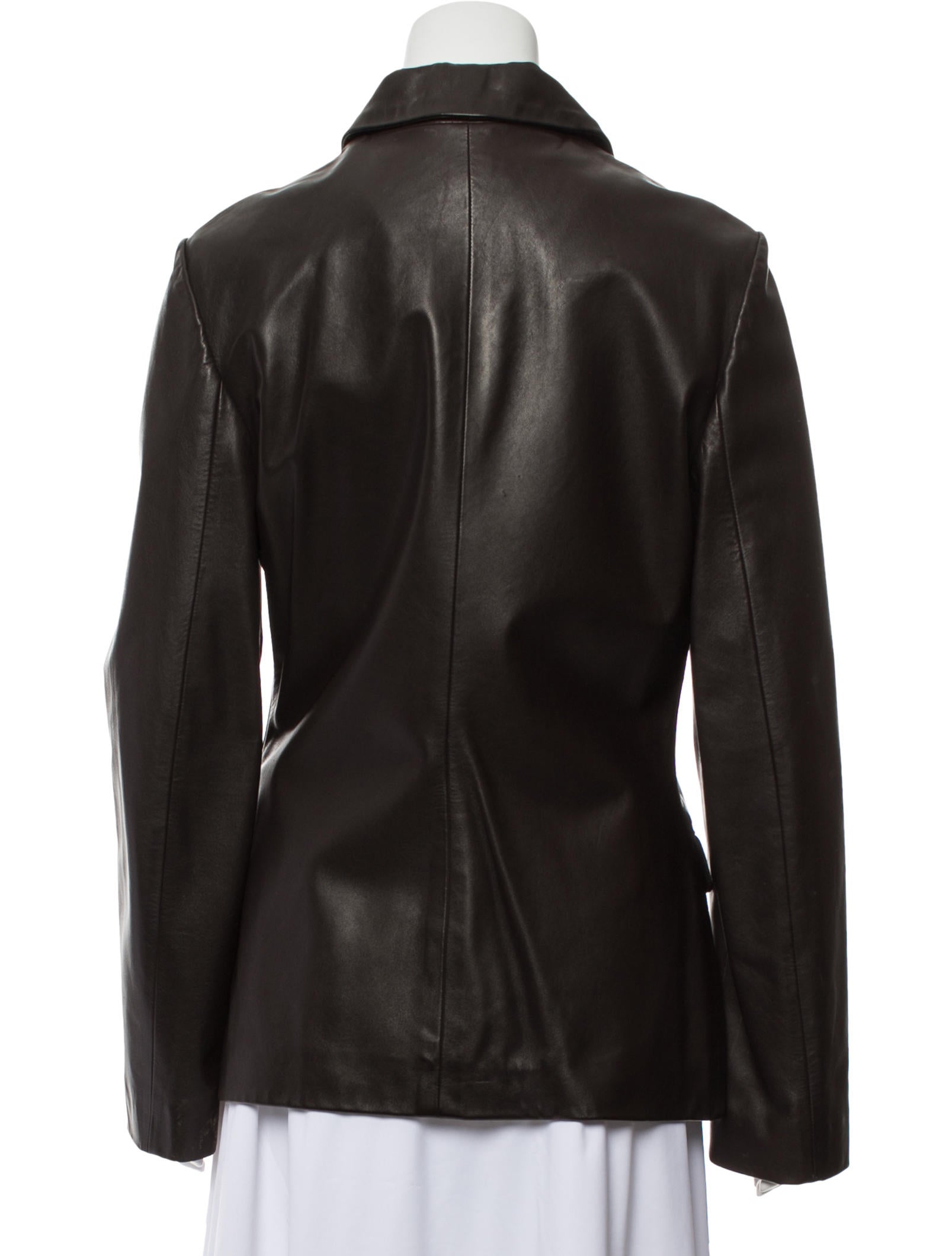 Bottega Veneta Structured Leather Jacket - Clothing - BOT71697 | The ...