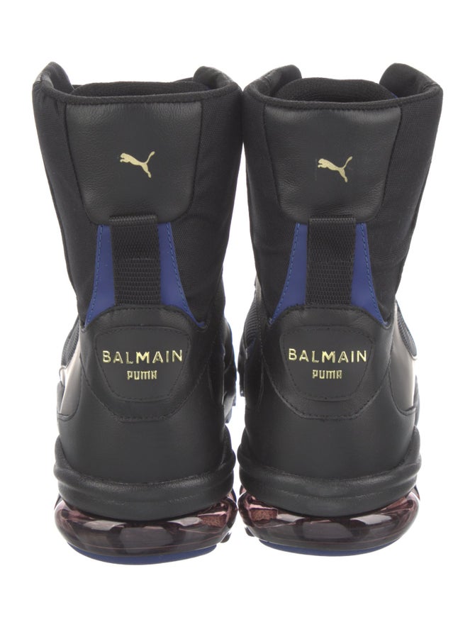 Balmain x Puma Canvas Sneakers - Black Sneakers, Shoes - BPAUL20260 | The RealReal