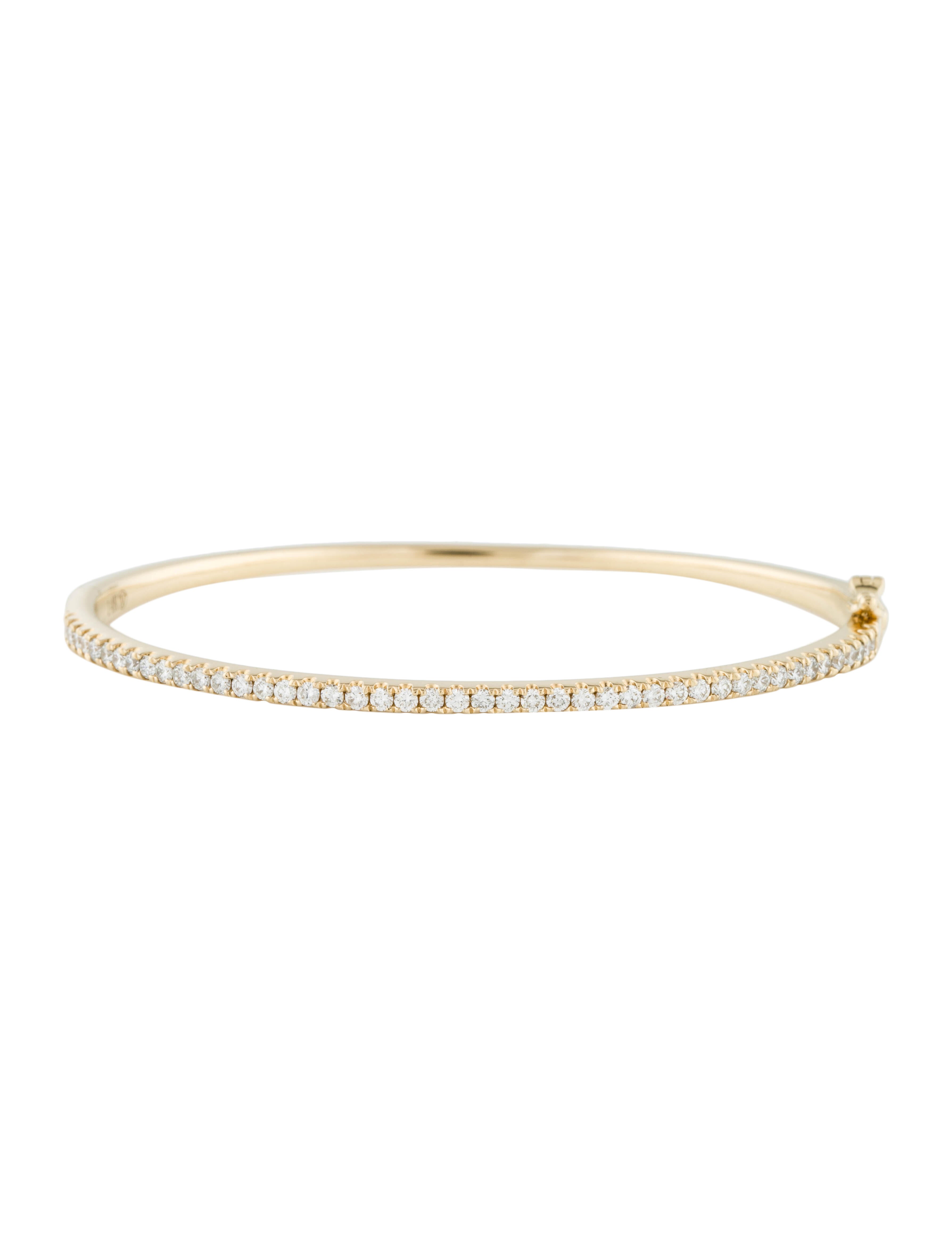Tiffany & Co. 18K Diamond Metro Hinged Bangle - Rhodium-Plated 18K ...