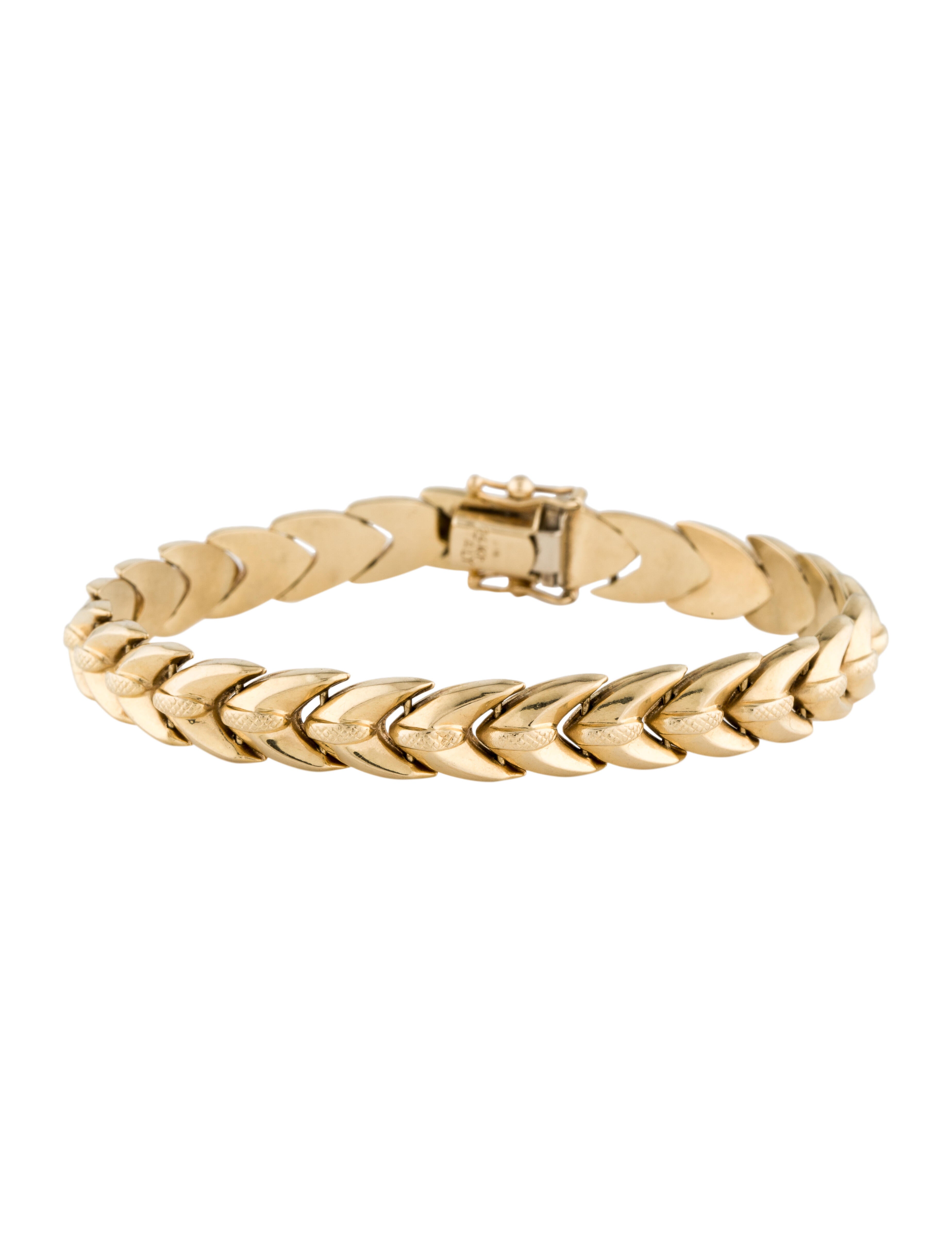 Bracelet 18K Curb Link Bracelet - 18K Yellow Gold Link, Bracelets ...