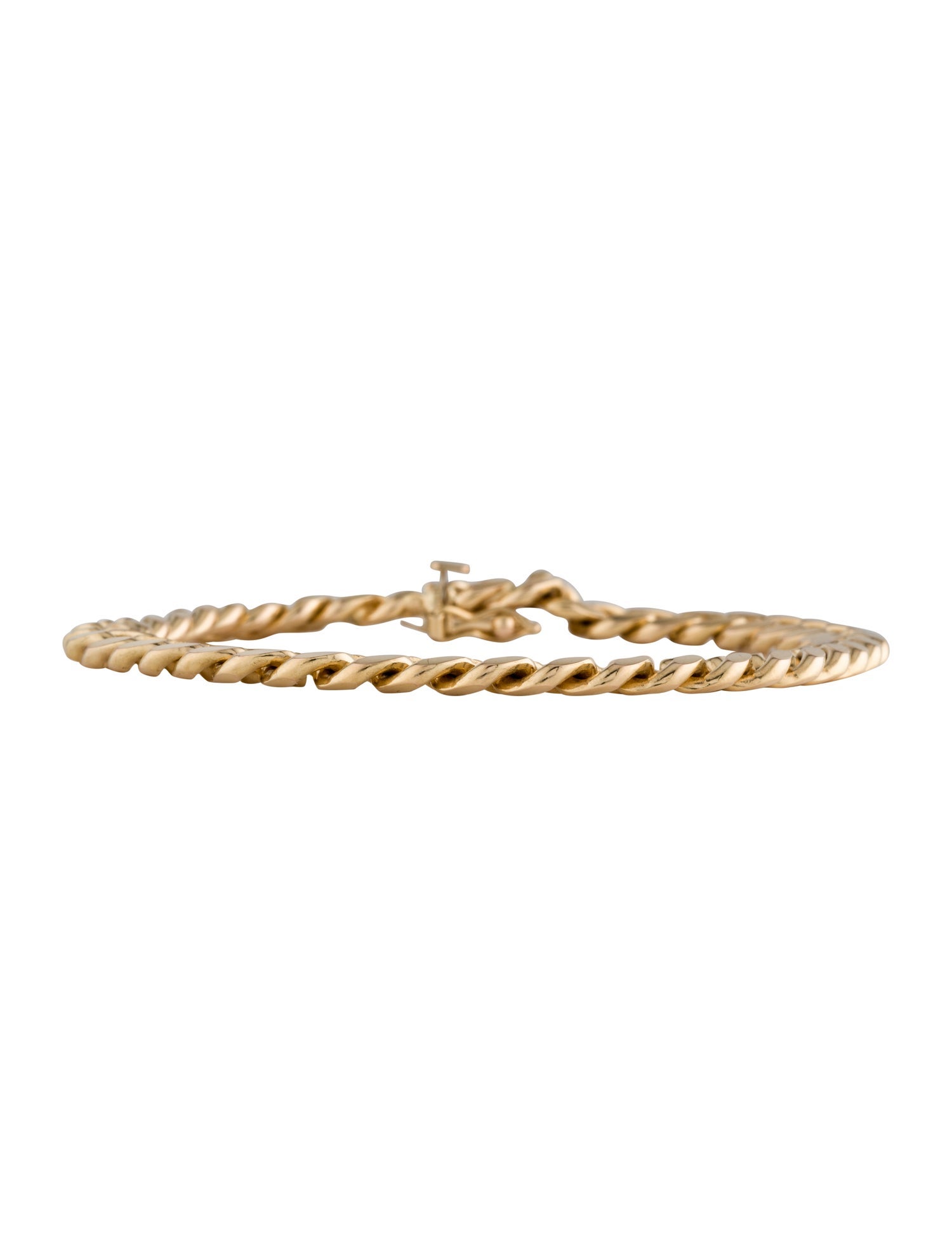 Bracelet 14K Cuban Link Bracelet - 14K Yellow Gold Link, Bracelets ...