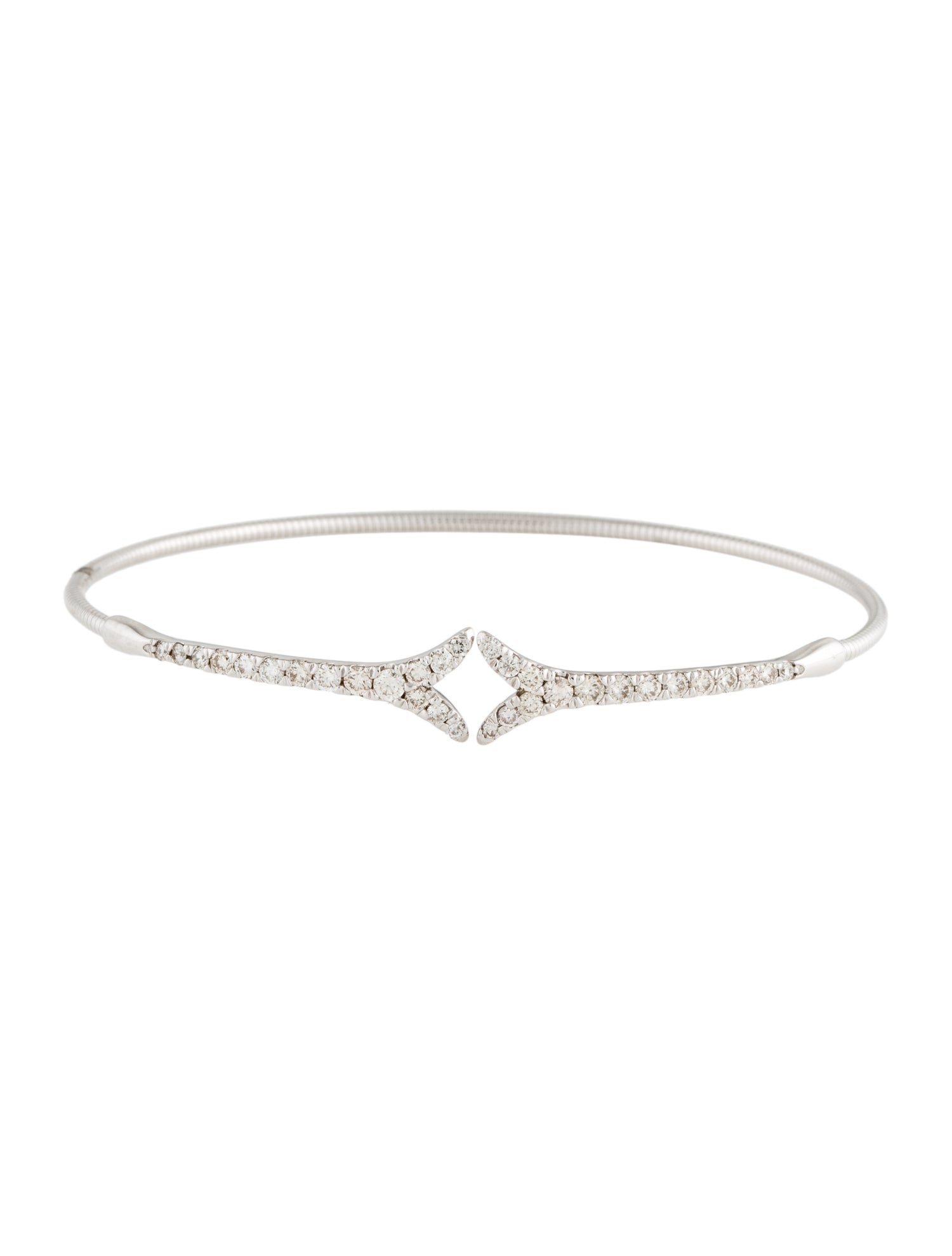 Bracelet 14K Diamond Cuff - 14K Yellow Gold Cuff, Bracelets ...