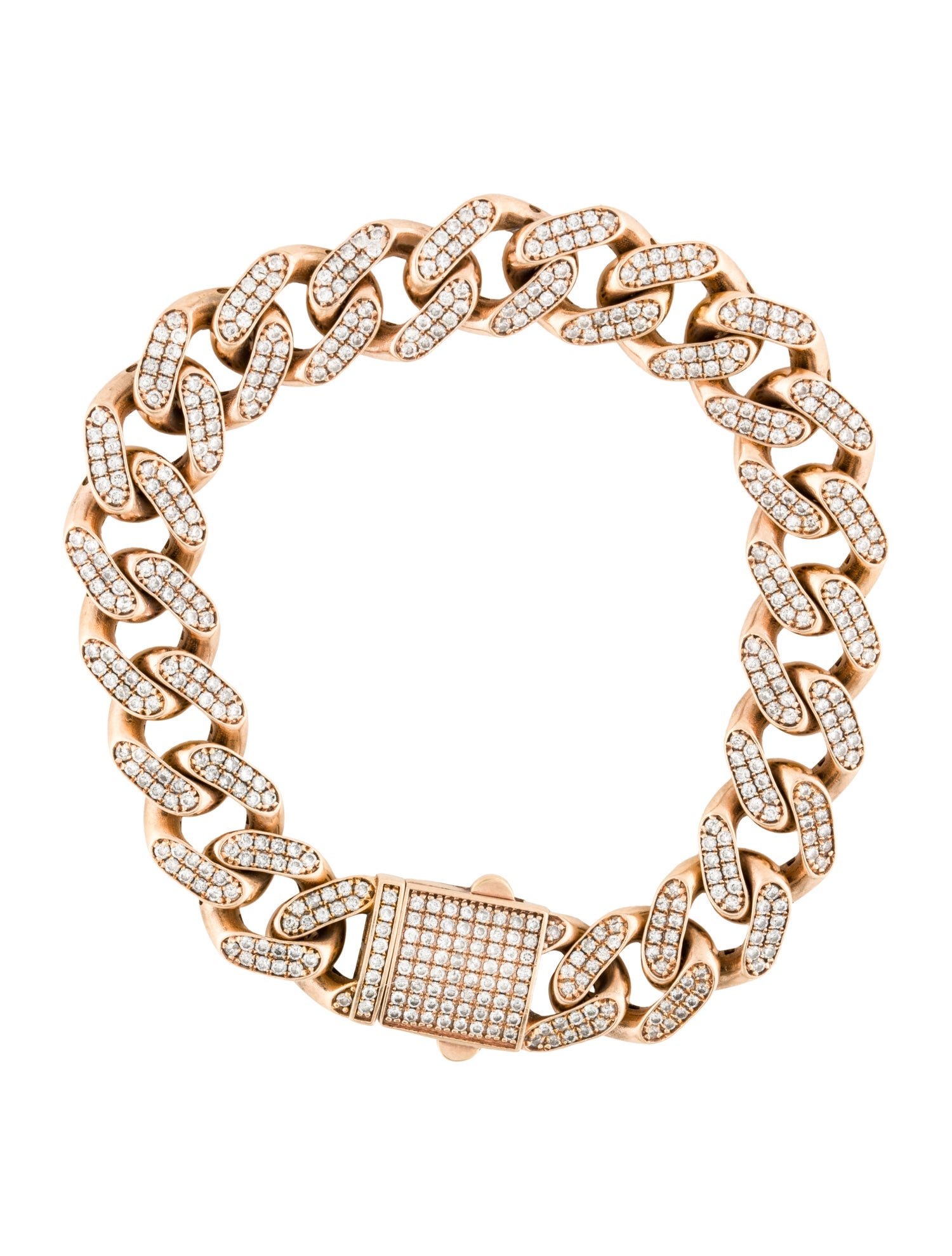 Bracelet 18K Diamond Link Bracelet - 18K Yellow Gold Link, Bracelets ...