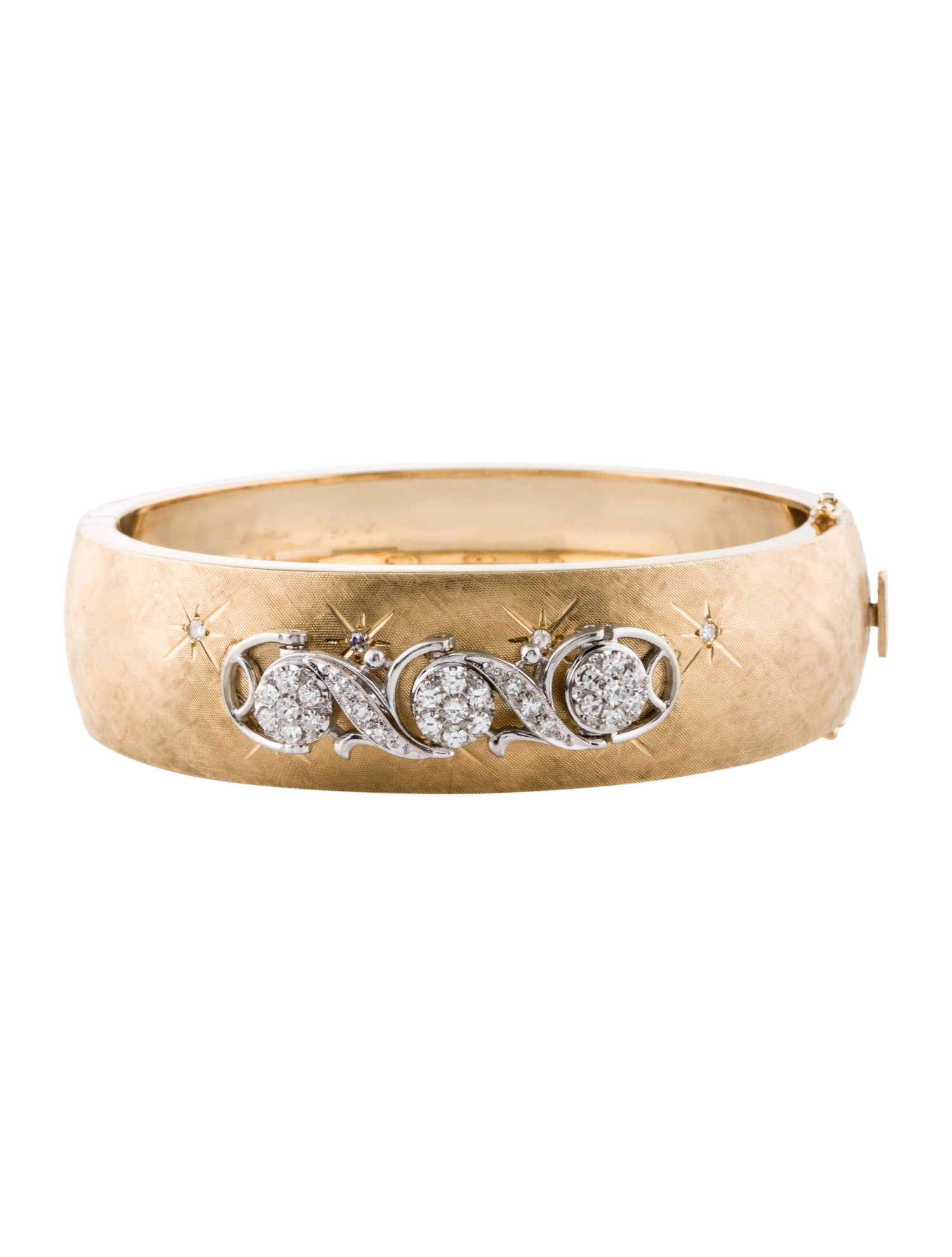 Armenta 18K Diamond & Sapphire Bangle Bracelet - 18K Yellow Gold Bangle ...