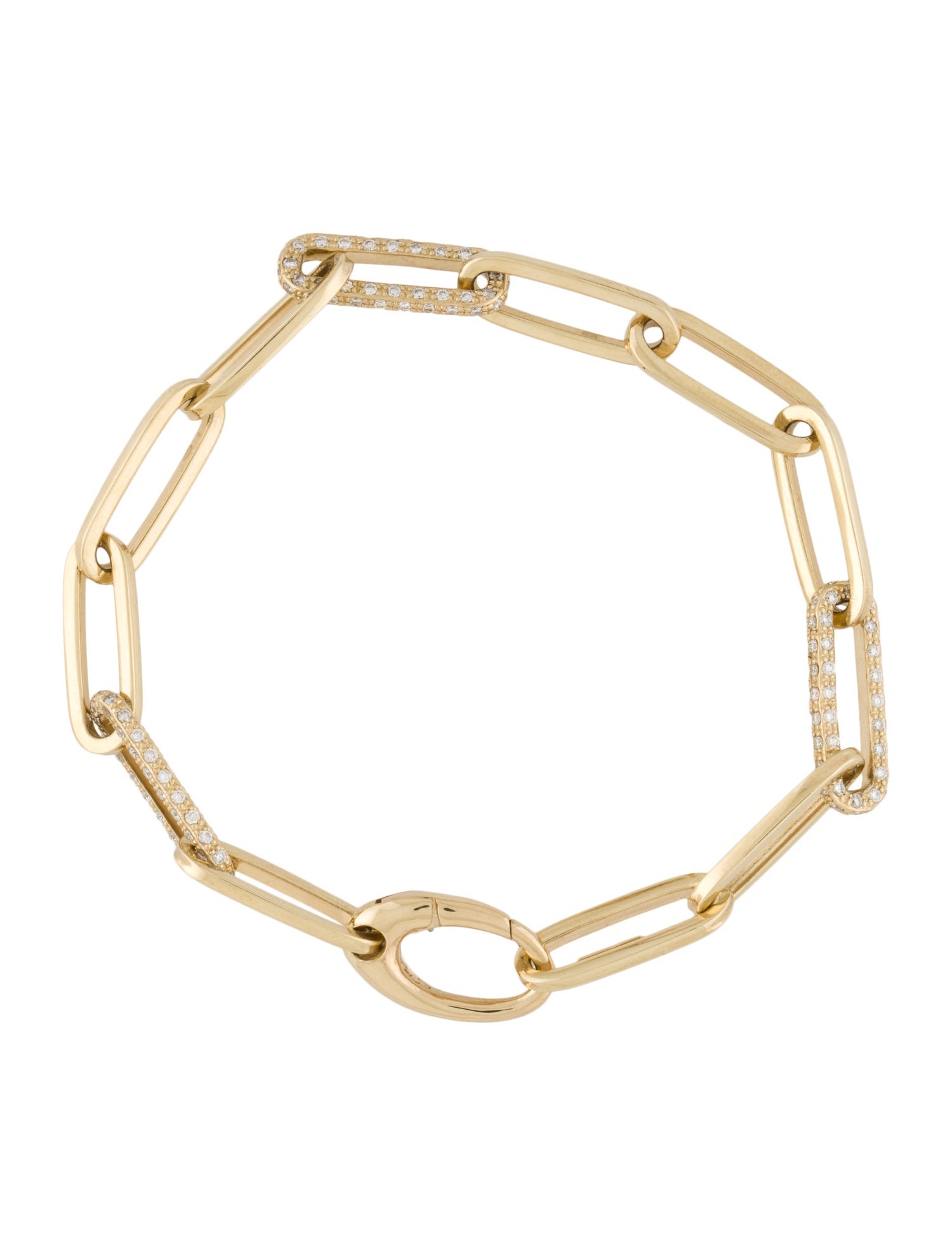 Roberto Coin 18K Chic & Shine Small Link Bracelet - 18K Yellow Gold ...