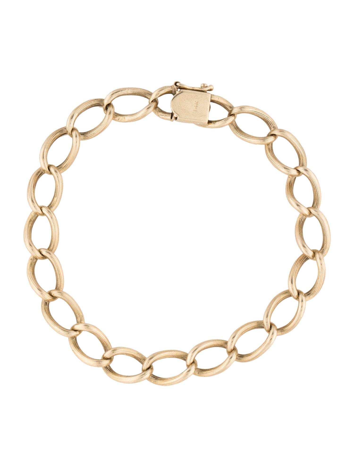 Bracelet 14k Link Bracelet - 14K Yellow Gold Link, Bracelets ...
