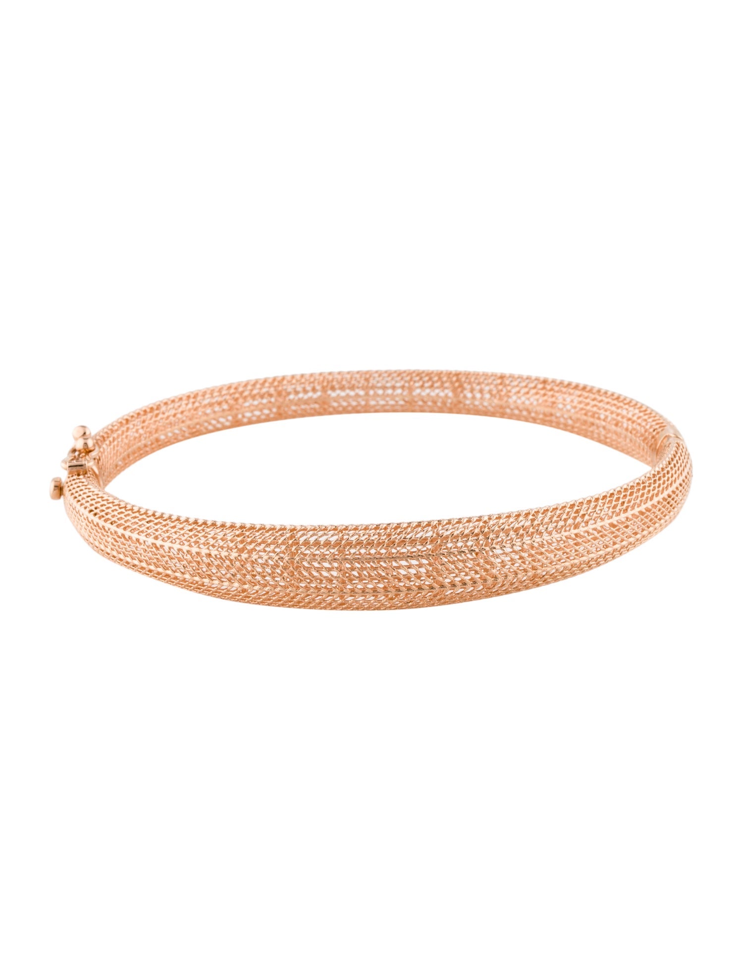 Bracelet 14K Textured Bangle Set - 14K Rose Gold Bangle, Bracelets ...