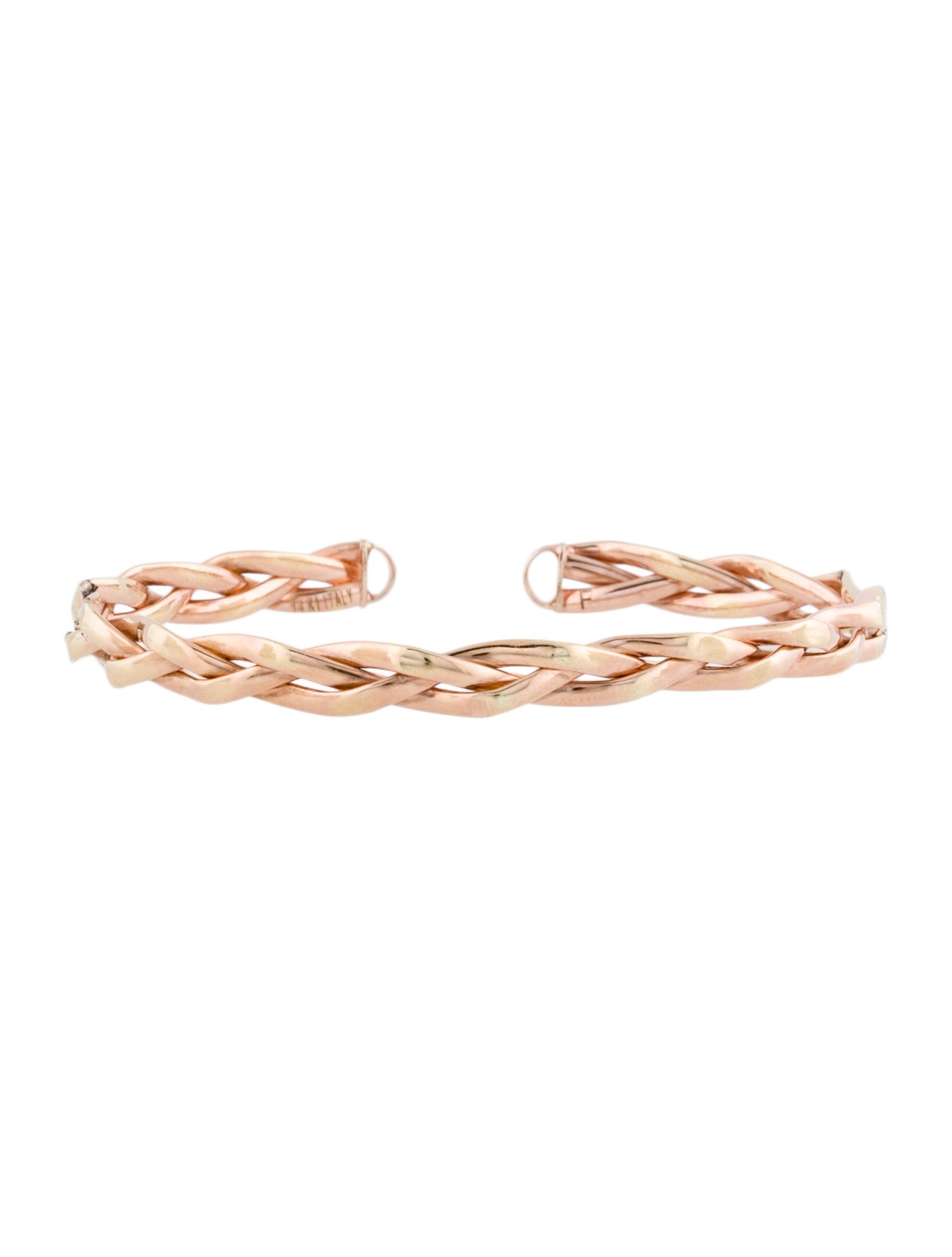 Bracelet 14K Braided Cuff Bracelet - Cuff, Bracelets - BRACE158500 ...