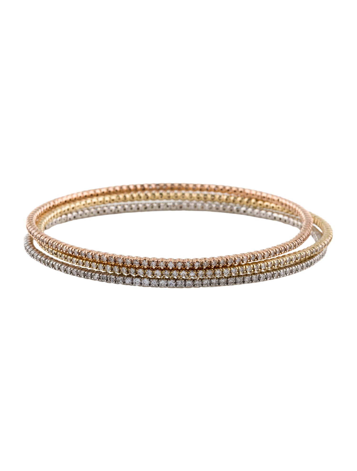 Van Cleef & Arpels Vintage Emerald & Diamond Bangle - 18K Yellow Gold ...