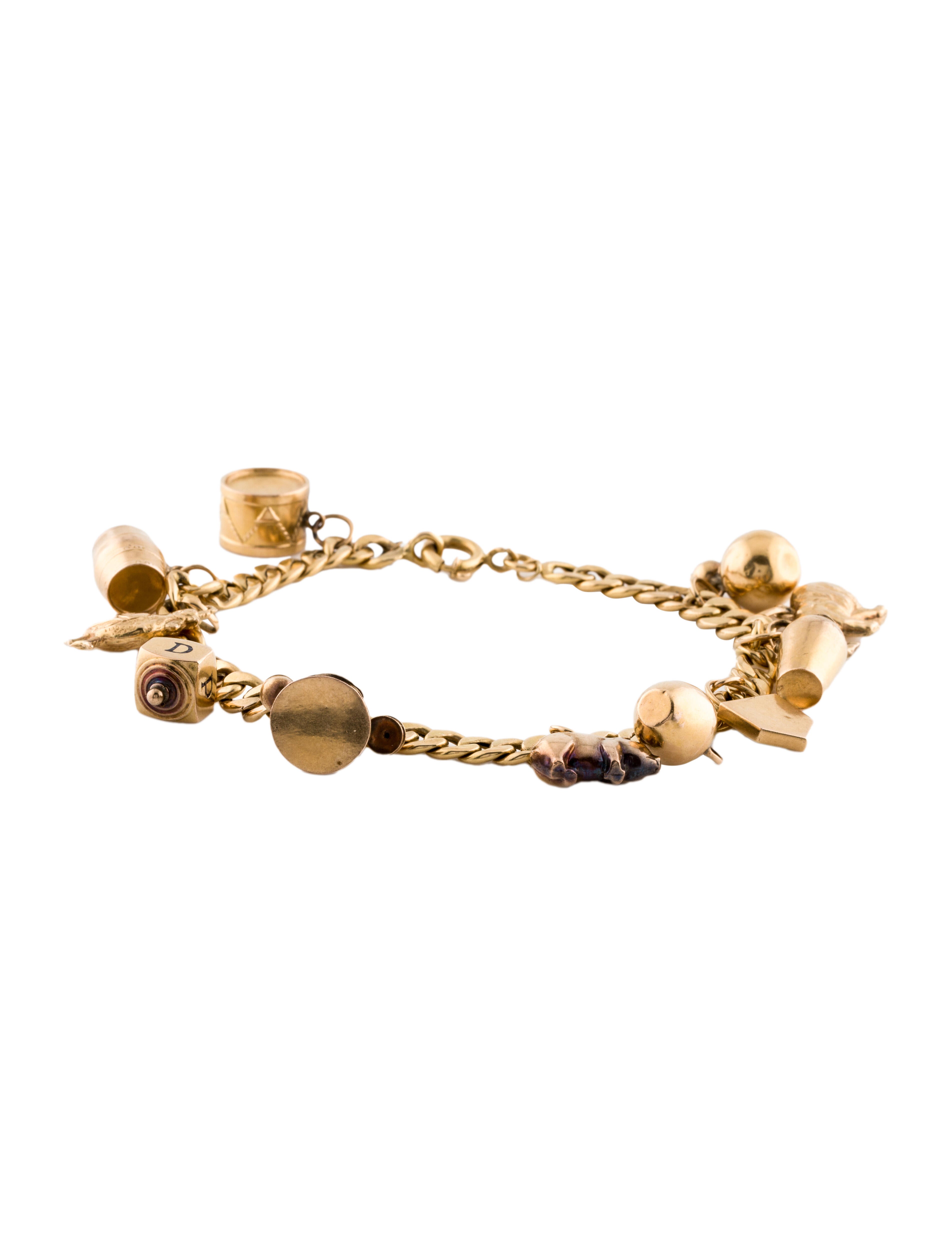 Judith Ripka Multi-Stone Bracelet - 18K Yellow Gold Charm, Bracelets ...