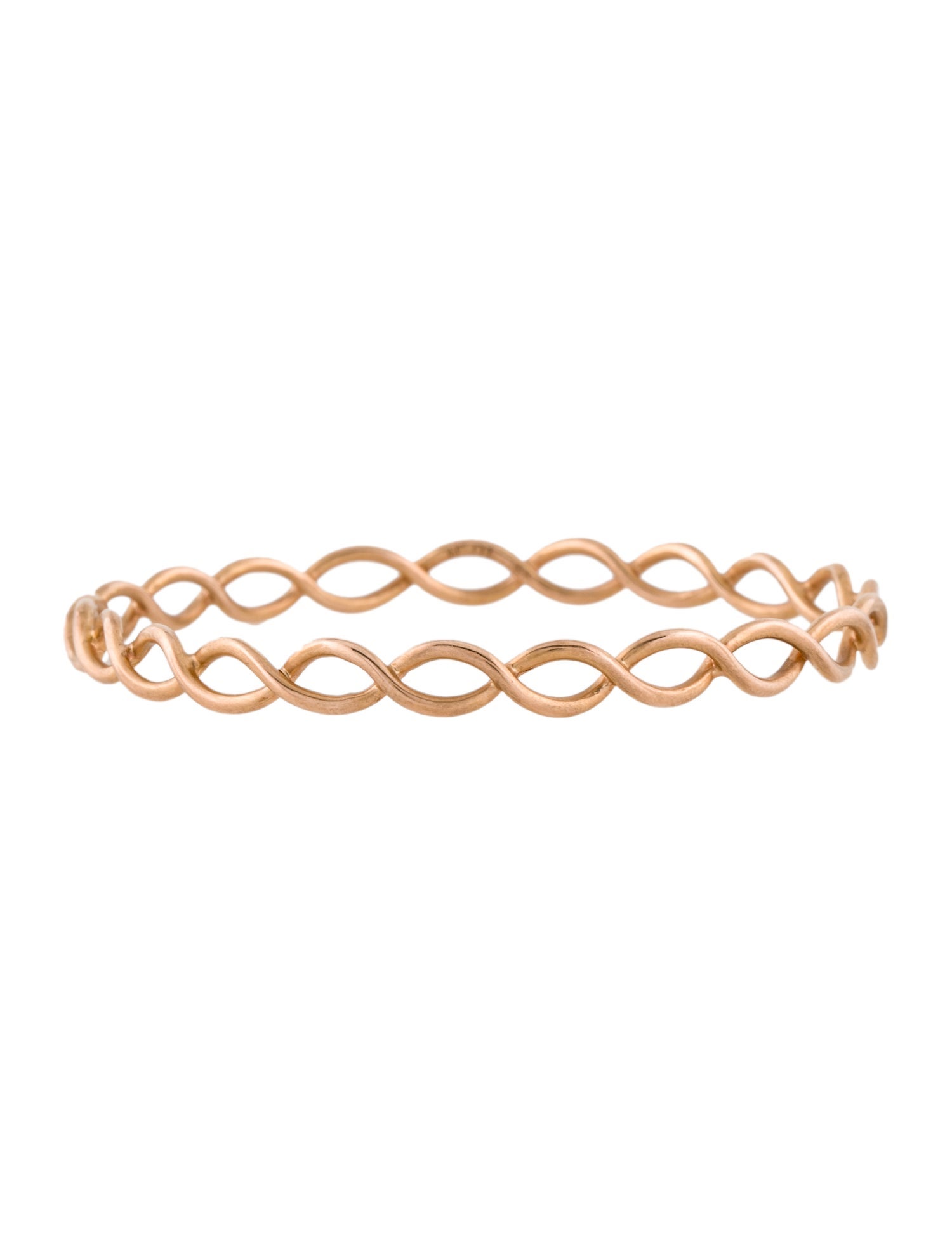 Bracelet 18K Infinity Bangle - 18K Rose Gold Bangle, Bracelets ...