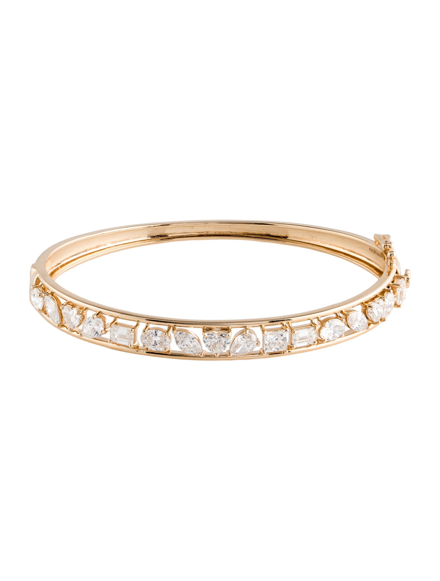 Konstantino Diamond Wide Cuff Bracelet - 18K Yellow Gold Bangle ...