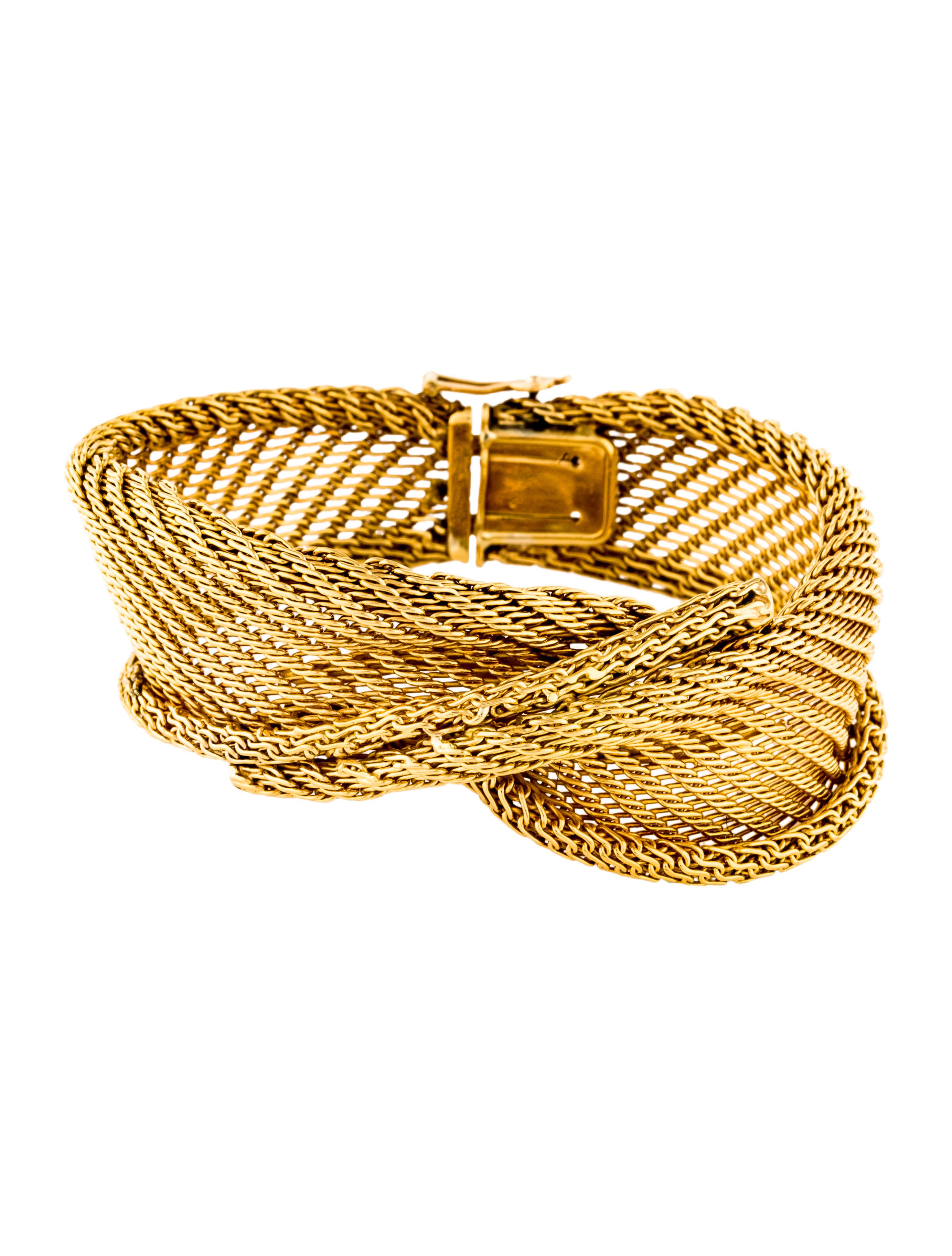 Bracelet 18K Mesh Bracelet - Bracelets - | The RealReal