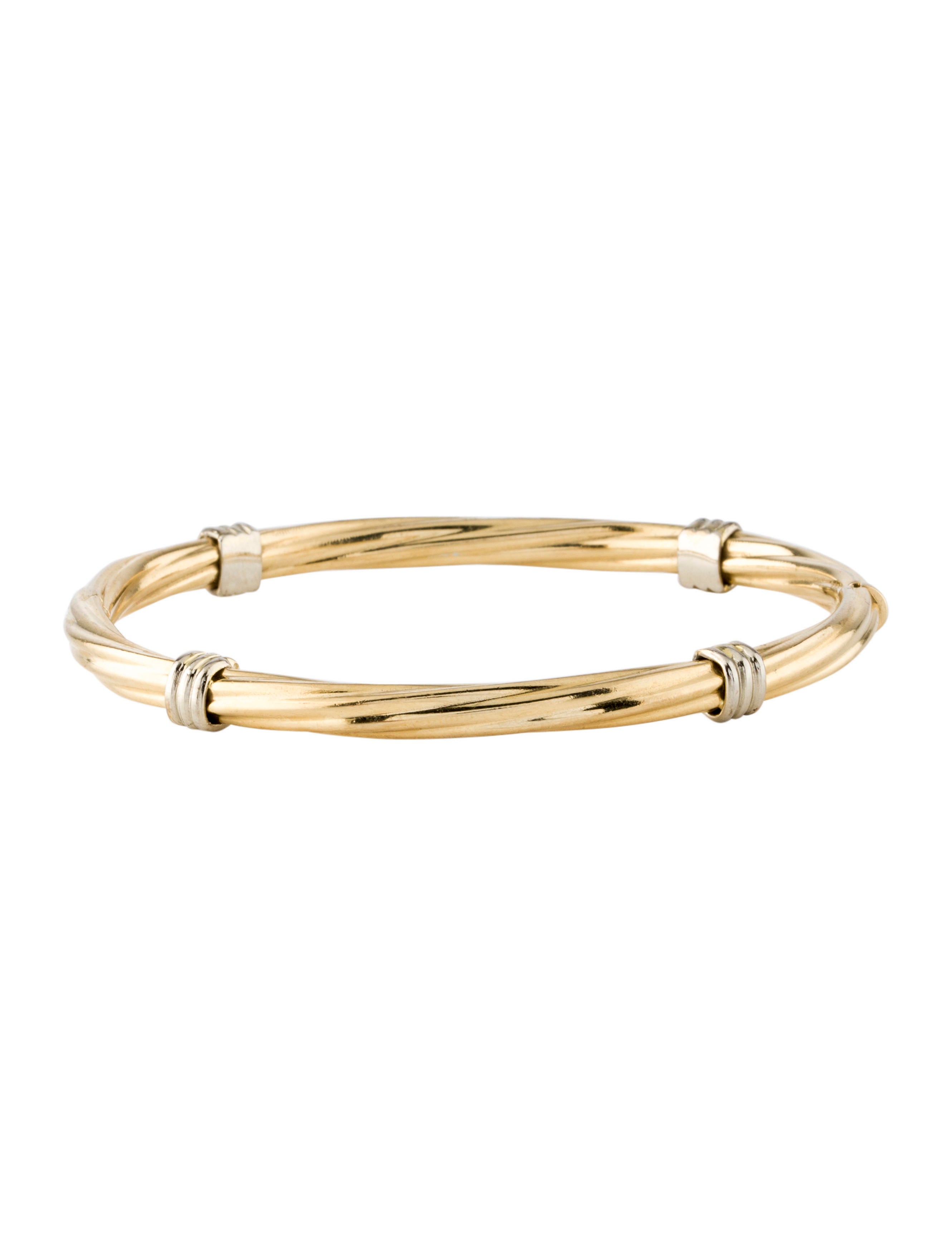 Bracelet 18K Hinged Bangle - Bracelets - BRACE47915 | The RealReal
