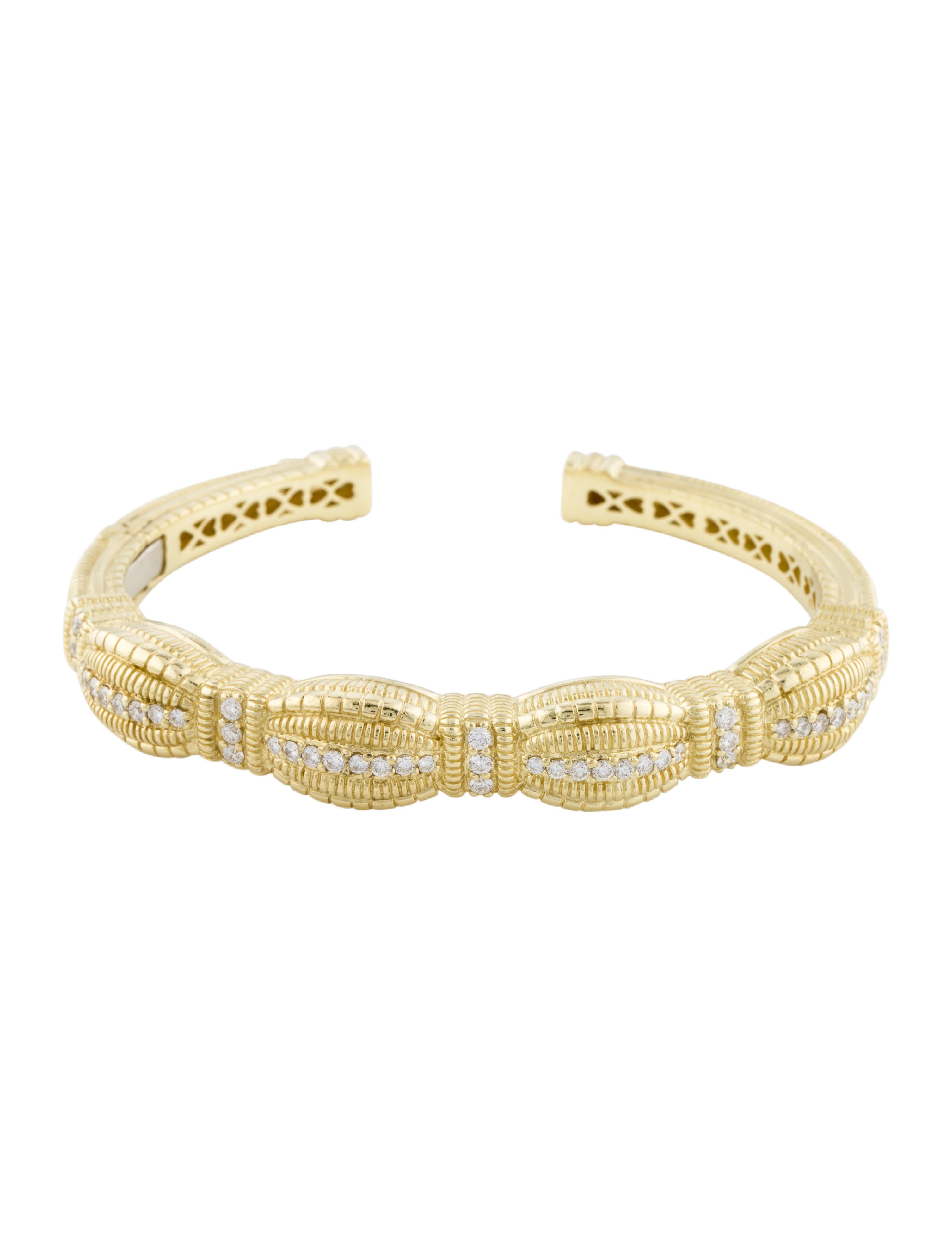 Judith Ripka 18K Multistone Cuff - 18K Yellow Gold Cuff, Bracelets ...