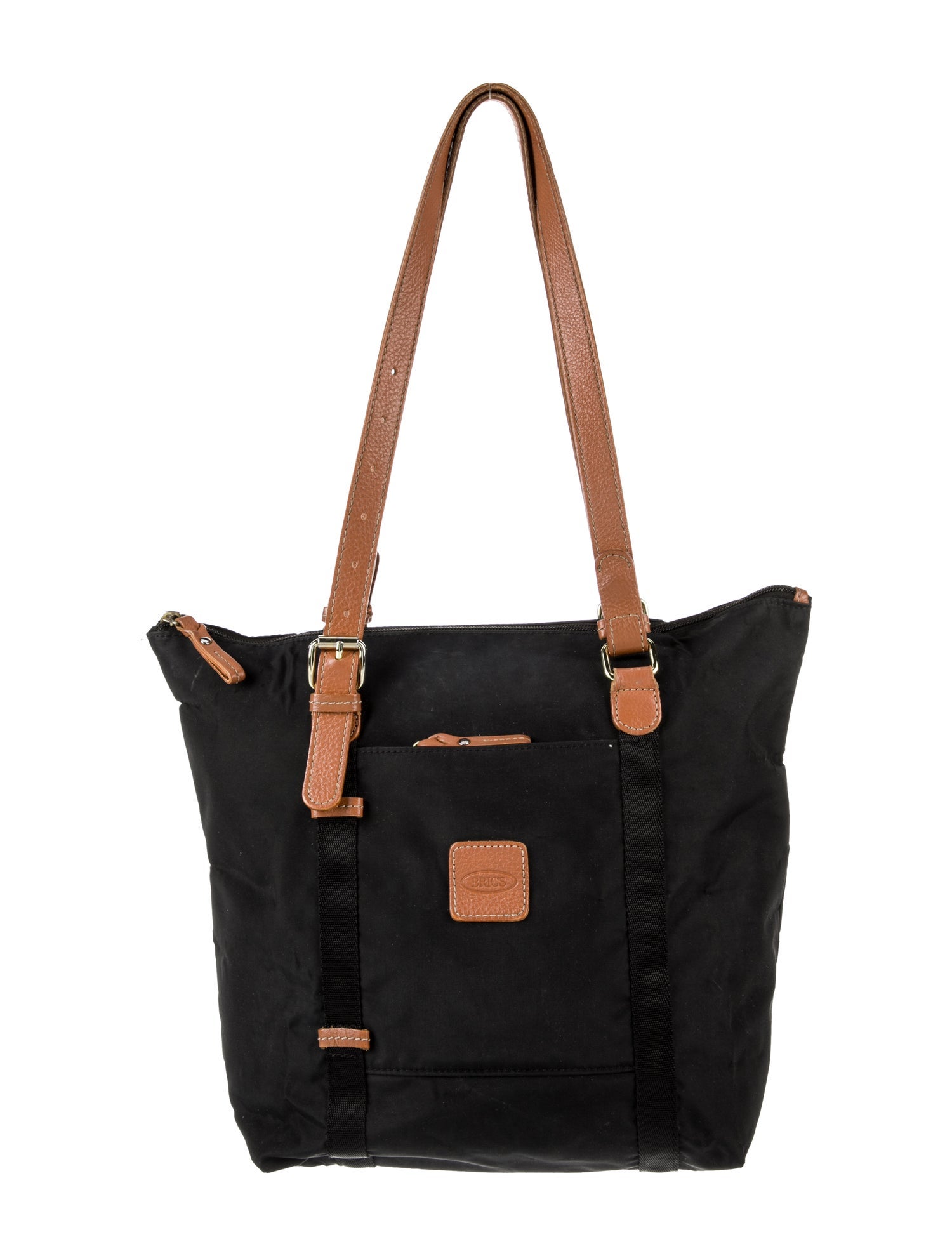 Bric's Nylon Leather-Trimmed Tote - Black Totes, Handbags - BRC21667 ...