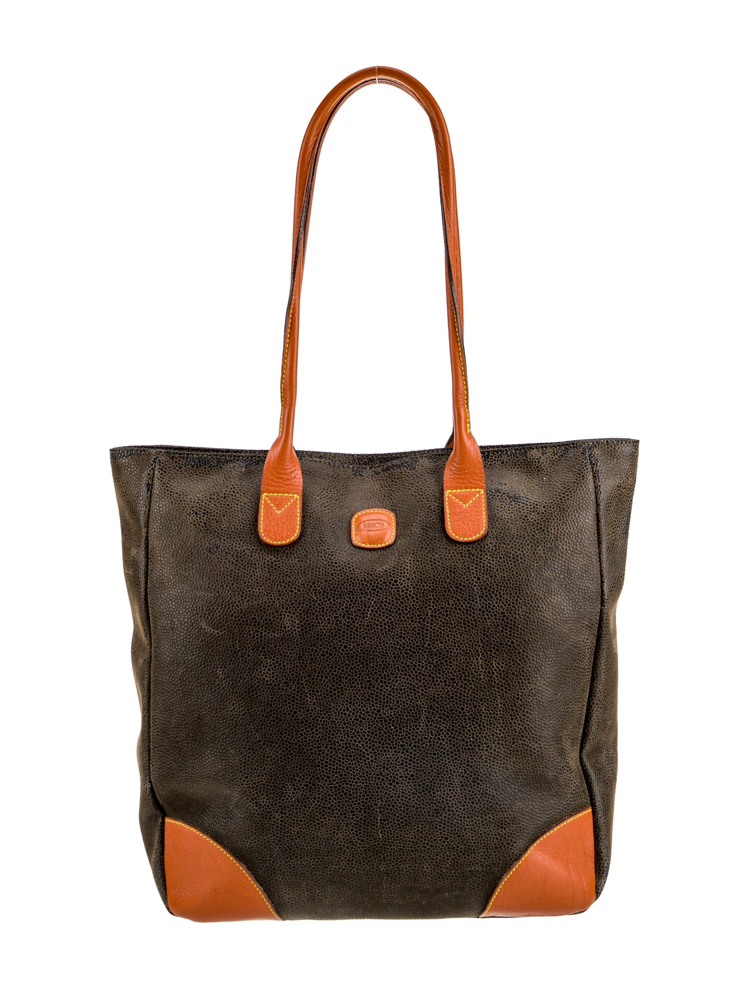 Bric's Leather Tote - Green Totes, Handbags - BRC21800 | The RealReal